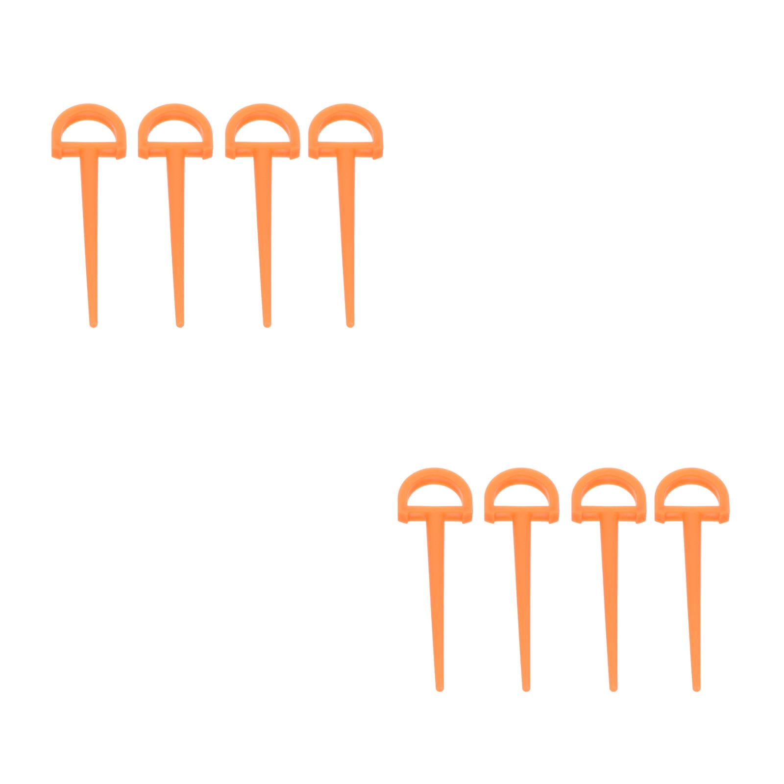 MLINS 8 Pcs Plastic Tent Stakes Camping Tent Stakes Heavy Duty Tent ...