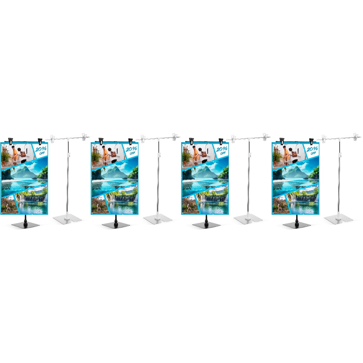 MLINS 8 Pcs Poster Stands Banner Stand Adjustable Poster Stand ...