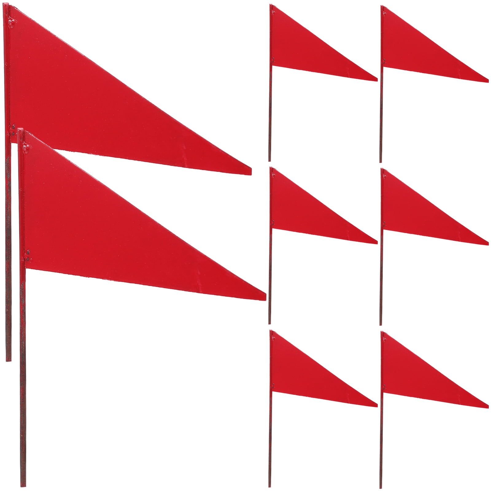 MLINS 8 Pcs Stick in The Ground Flags Yellow Marking Construction ...