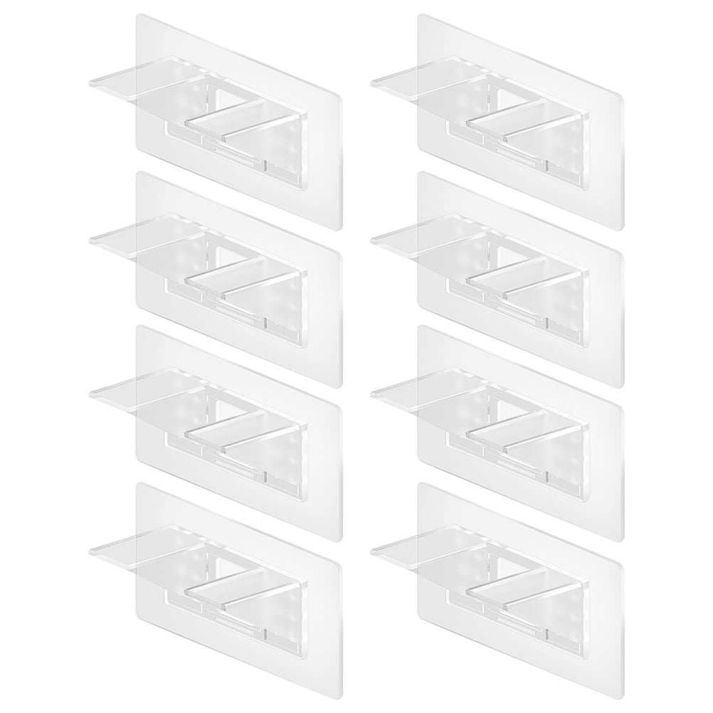FELTECHELECTR Plastic Shelf Support Pegs Acrylic Transparent Homeowners ...