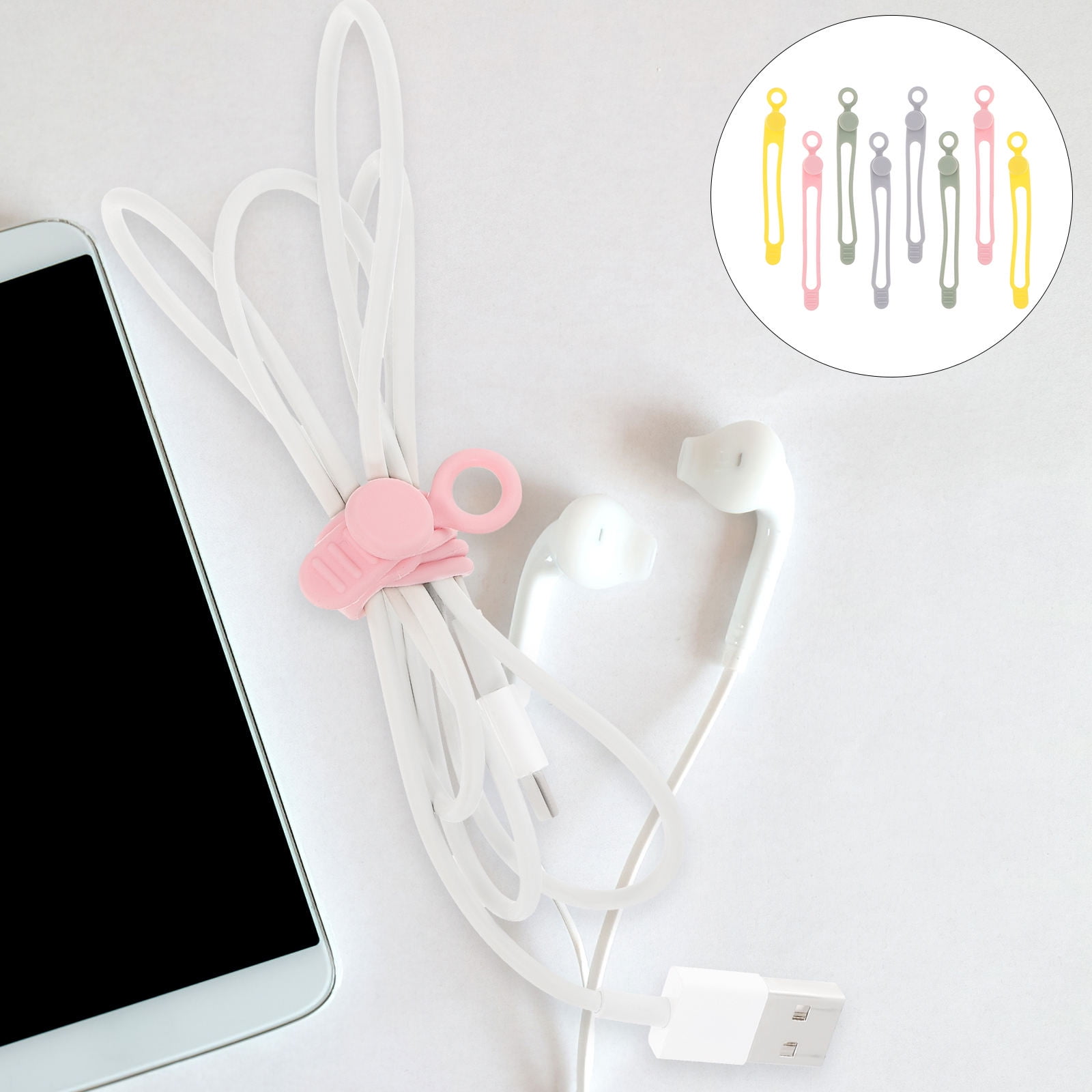 MLINS 8 Pcs Wire Handler Ties Cord Management Compact Cable - Walmart.com