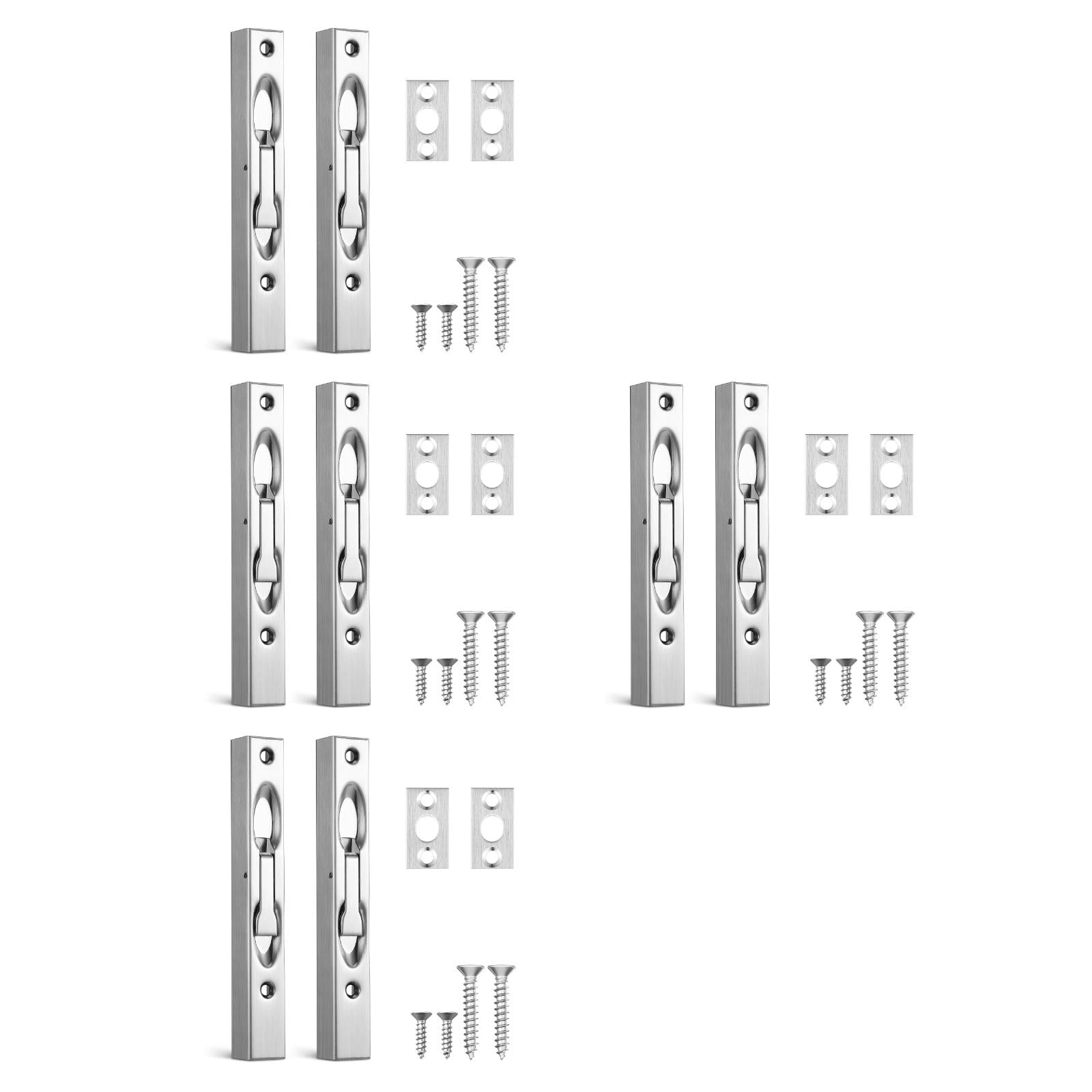 MLINS 8 Sets Flush Bolt Hidden Door Bolt Latch Double Door Security ...