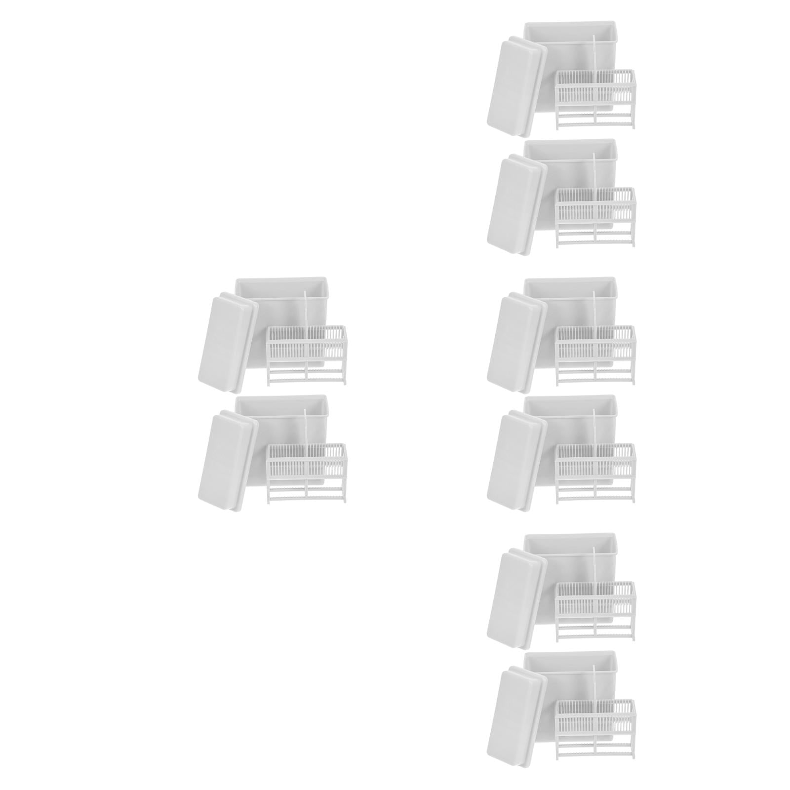 MLINS 8 Sets Microscope Slides Rack Plastic Staining Rack Microscope ...