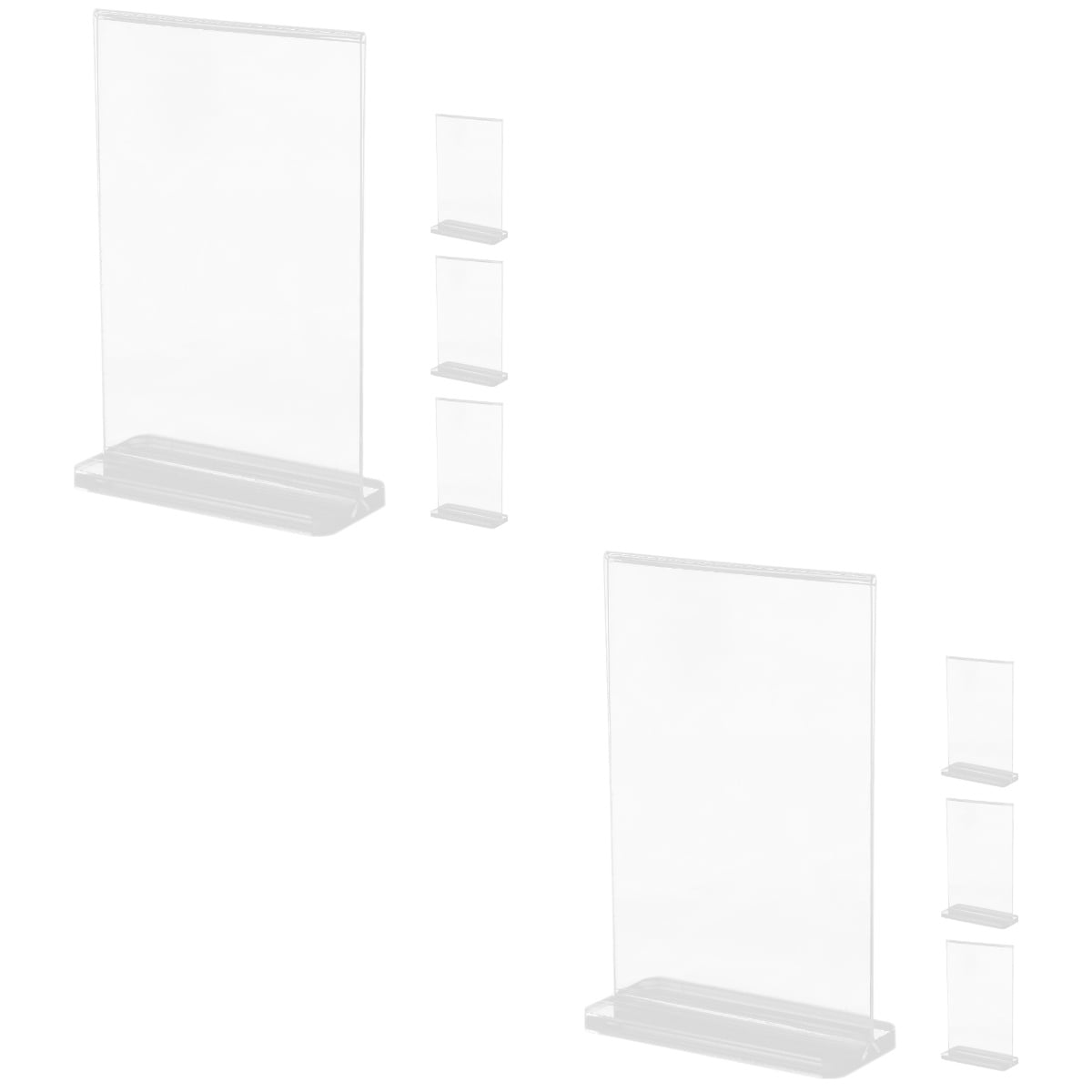 MLINS 8 pcs Acrylic Sign Holder Desktop Display Stand Tabletop Sign ...