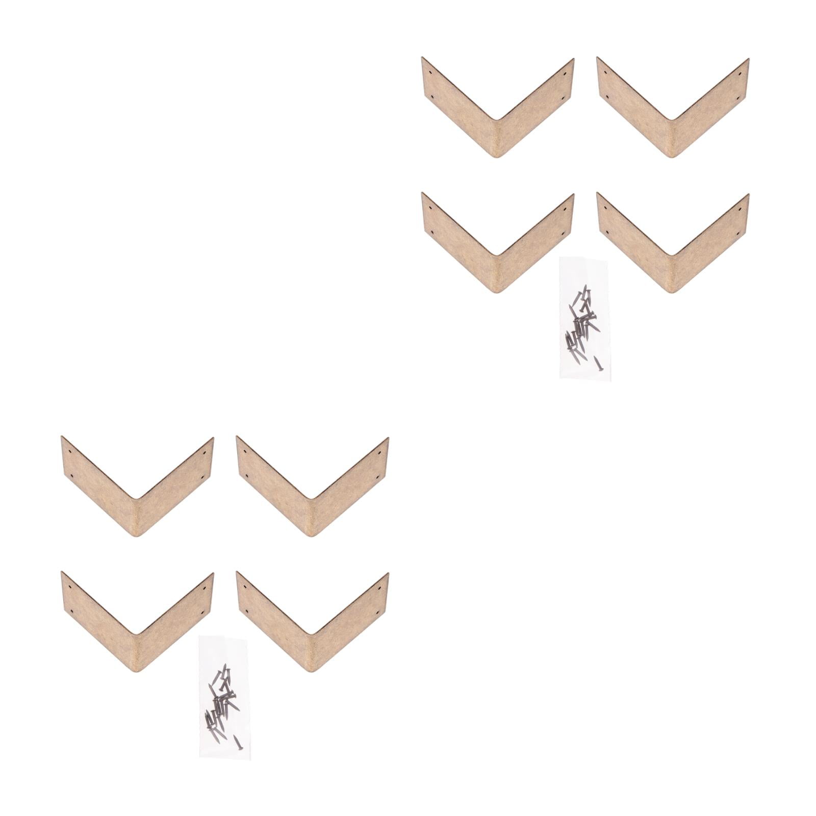 MLINS 8 pcs Brass Corner Braces 90 Degree Right Angle Corner Fasteners ...