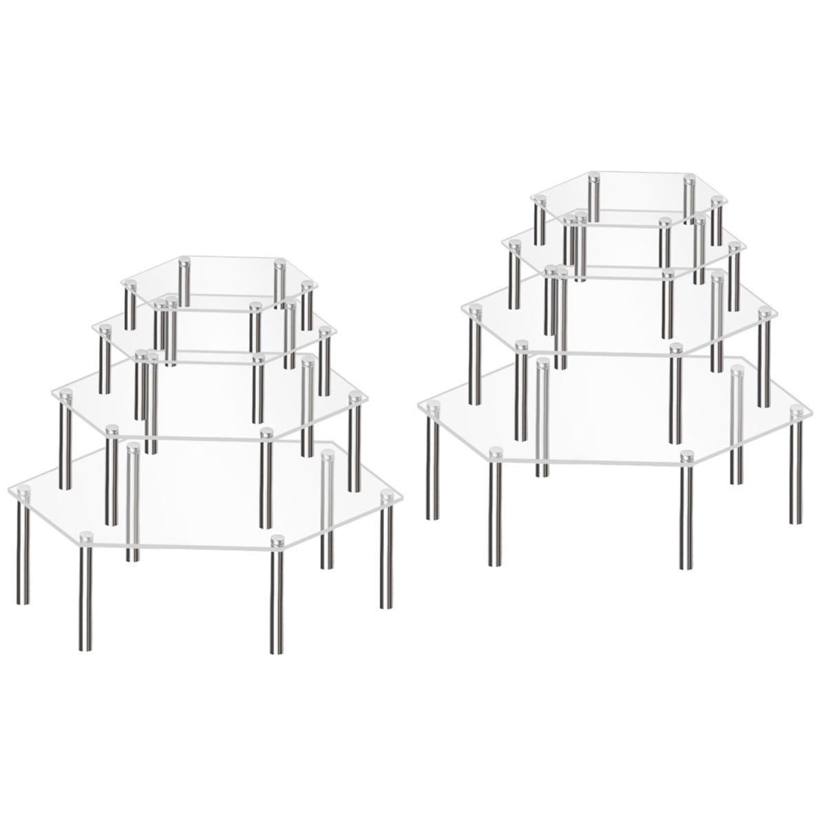 MLINS 8 pcs Cake Display Stand Clear Acrylic Cupcake Stand Cupcake ...