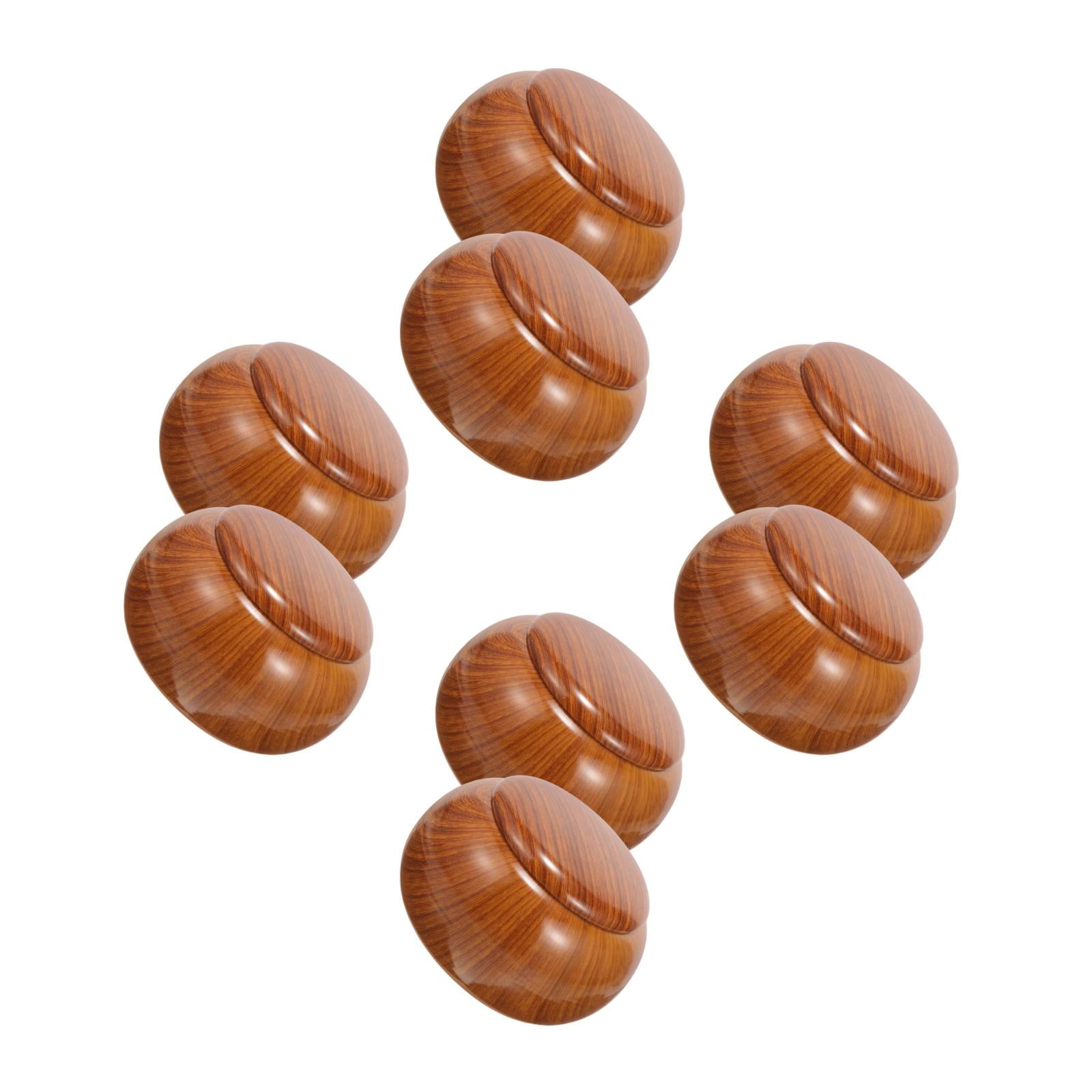 MLINS 8 pcs Go Chess Pieces Pot Simple Chess Pieces Storage Can Wooden ...