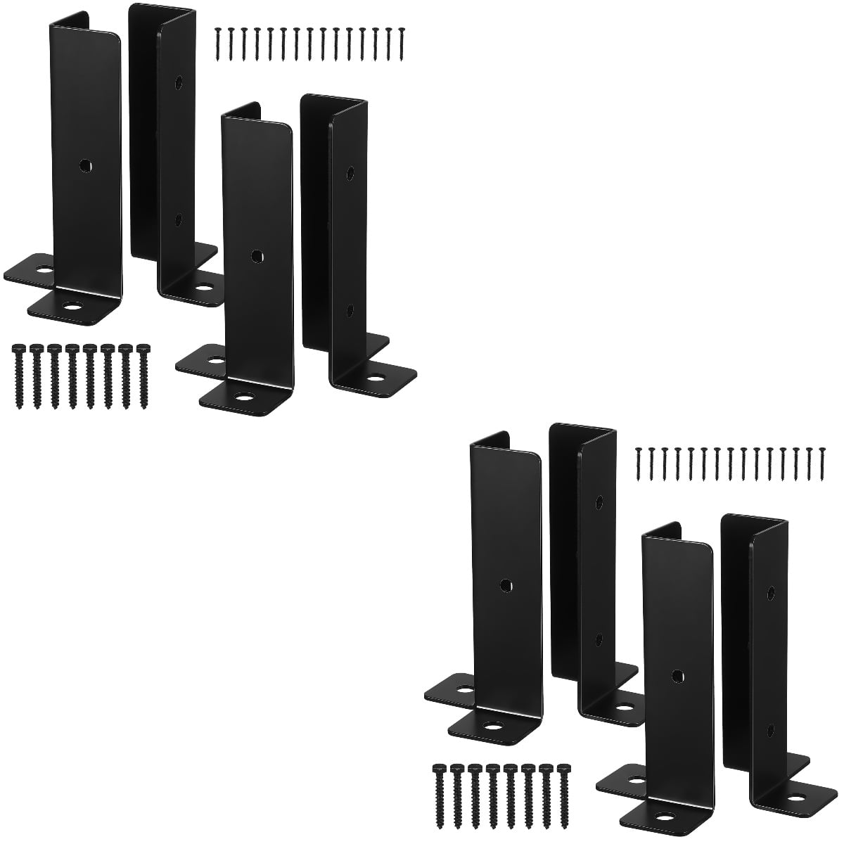 MLINS 8 pcs Post Base Brackets Deck Post Support Brackets Fence Post ...