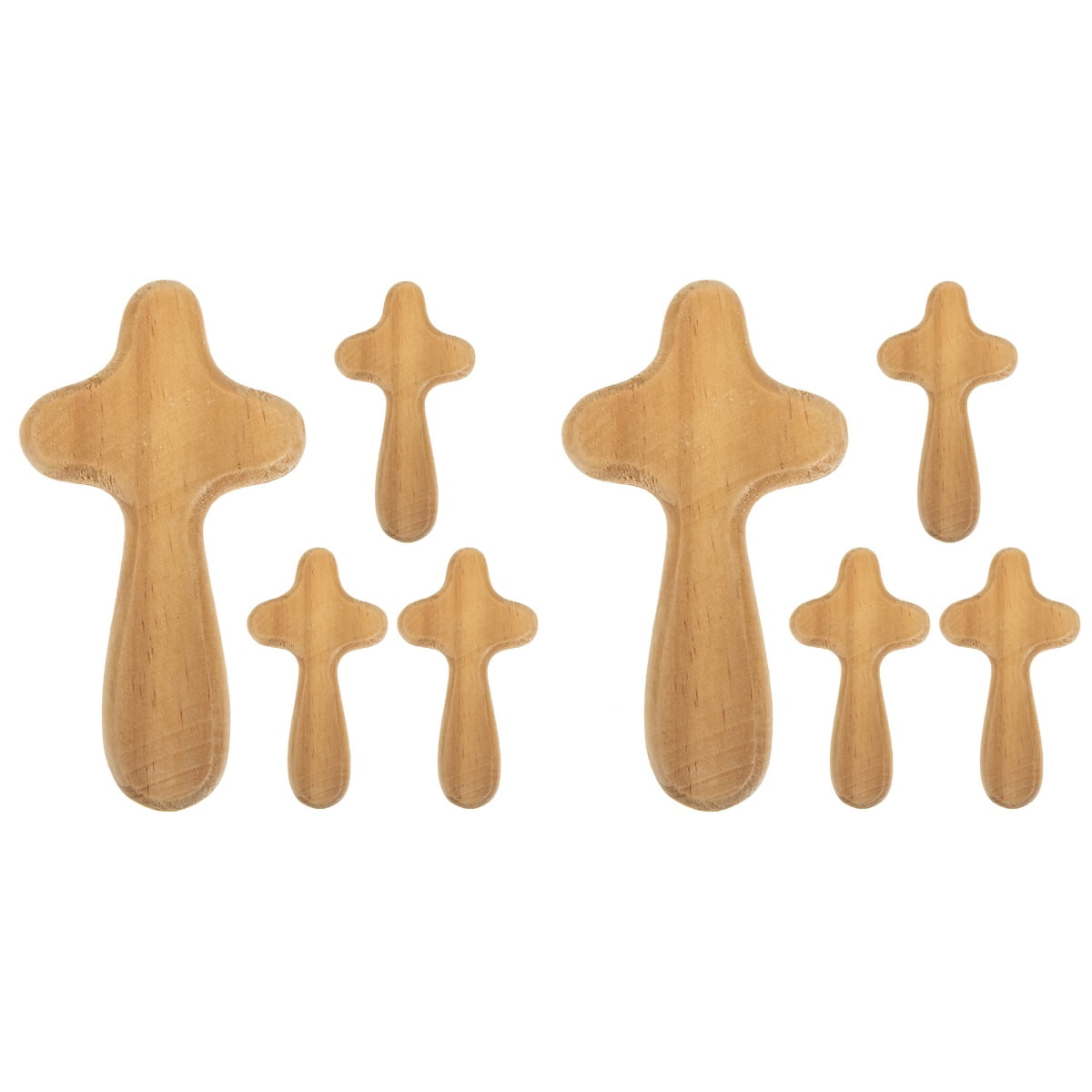 MLINS 8 pcs Prayer Wooden Crosses Desktop Small Cross Holding Cross ...