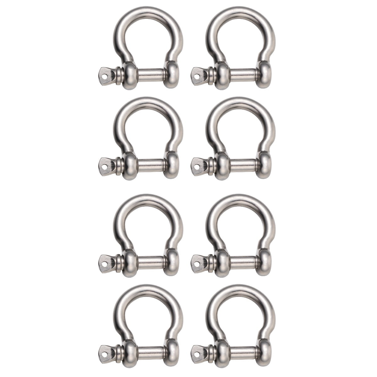 MLINS 8 pcs Screw Pin Anchor Shackle Stainless Steel Bow Shape Load ...