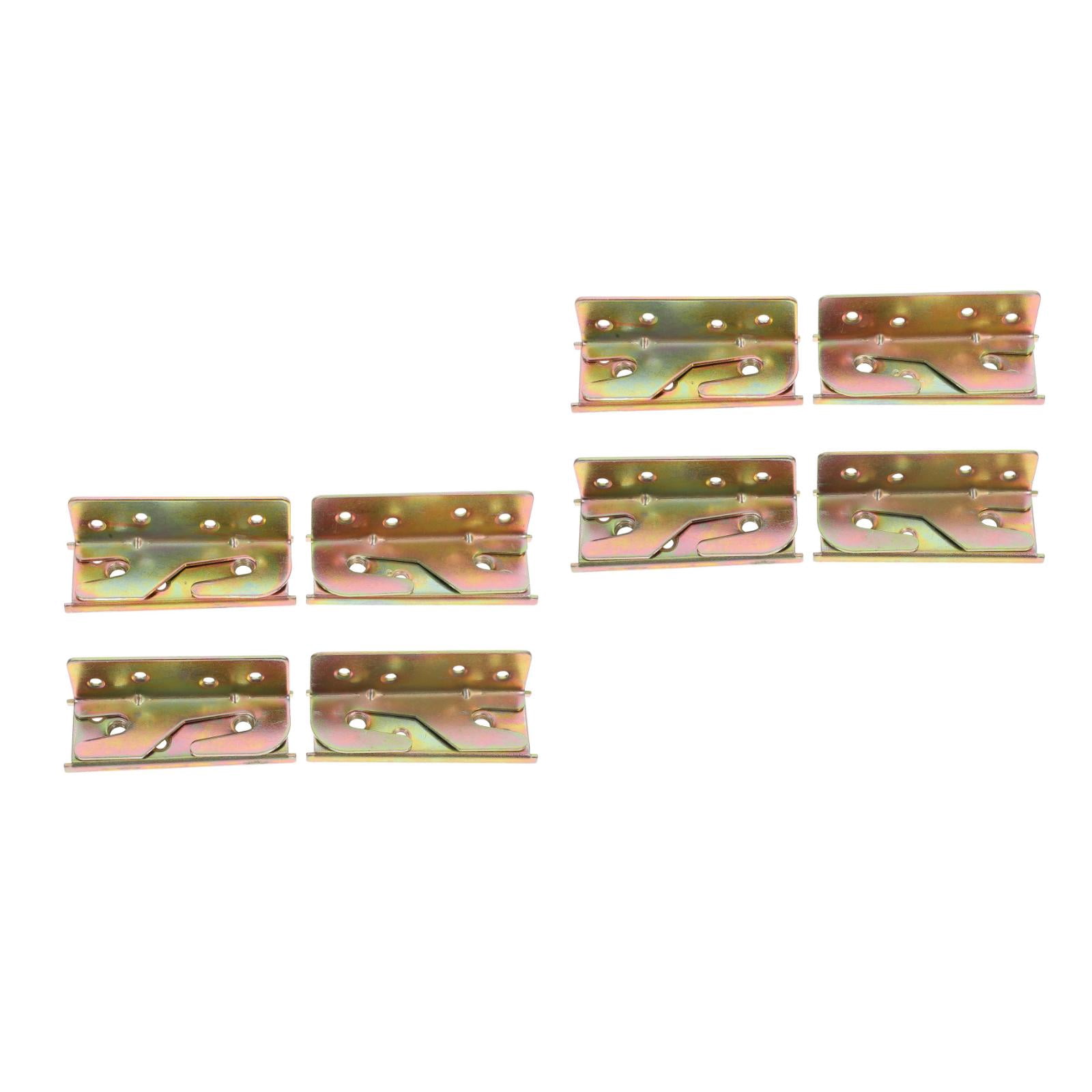 MLINS 8 pcs Universal Headboard Brackets Bed Frame Adapter Bed Rail ...