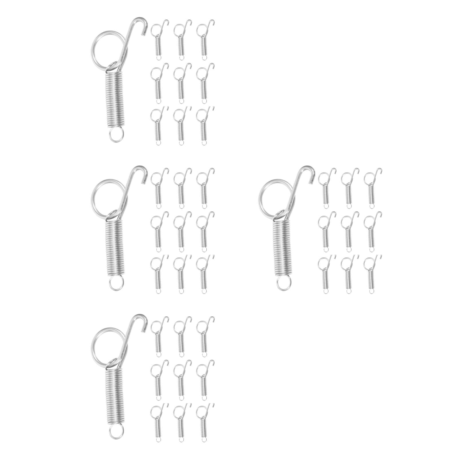 MLINS 80 Pcs Cage Door Spring Latch Hook Metal Finger Spring Latch ...