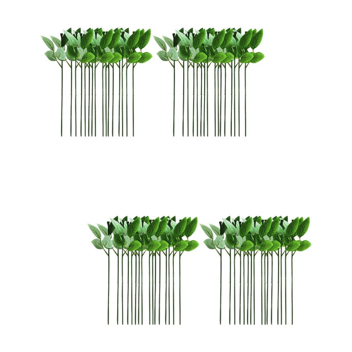 MLINS 80 Pcs Realistic Rose Flower Stem Fake Plant Rod DIY Flower ...
