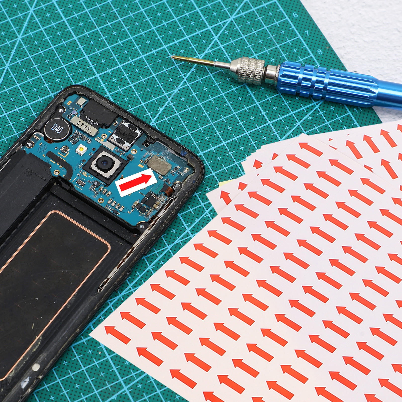 MLINS 80 Pcs Red Arrow Stickers for Unqualified Product Marking Self ...