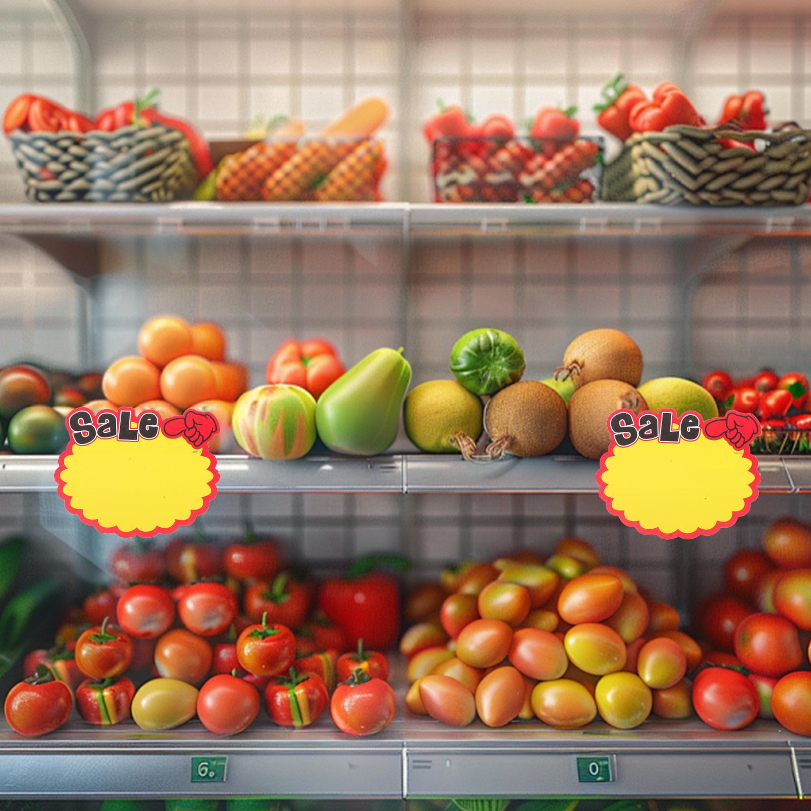 MLINS 80pcs Sale Signs Retail Cards Burst Paper Signs Supermarket Sale ...