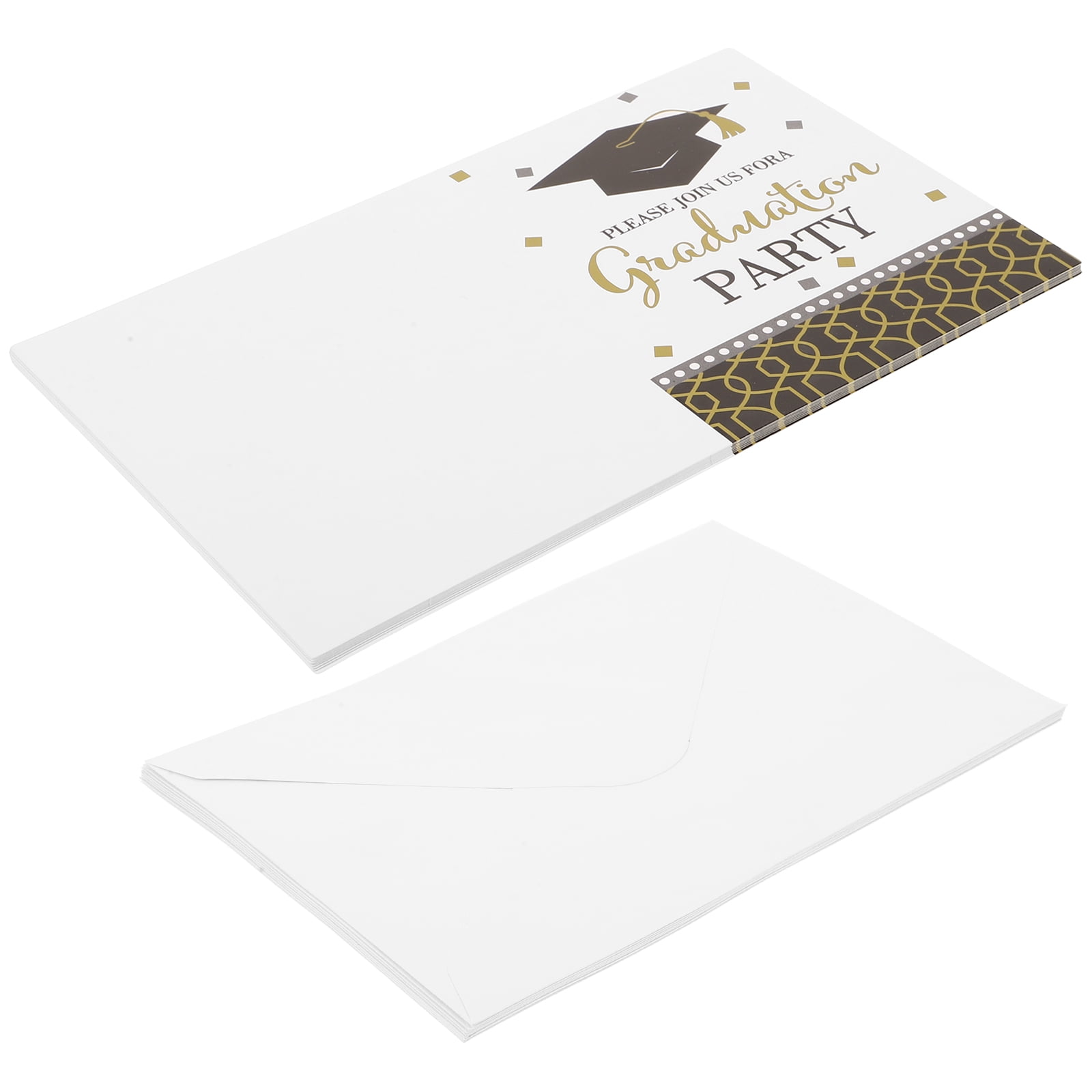 MLINS 8Pcs Graduation Party Paper Invitation Cards Grad Themed ...