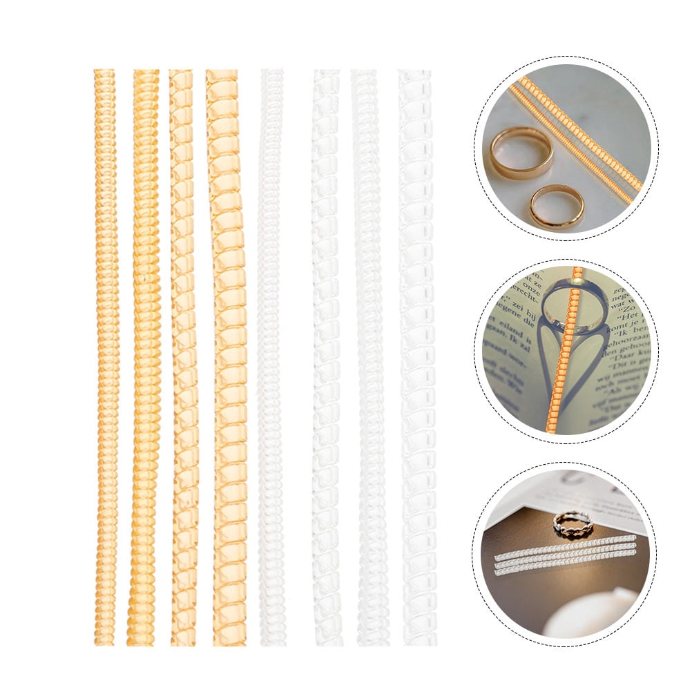 MLINS 8pcs Assorted Color Ring Size Adjuster for DIY Use Plastic ...