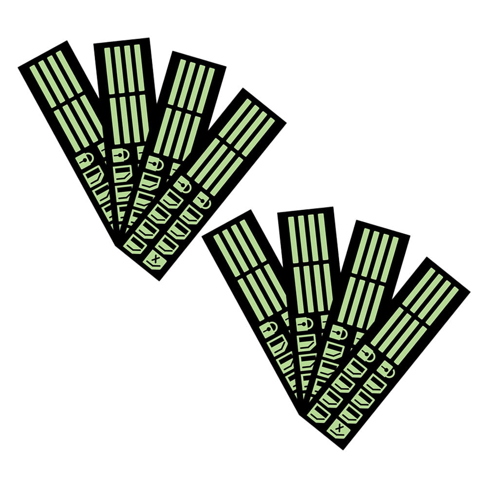 MLINS 8pcs Centre Console Switch Luminous Stickers for Car Night Safety ...