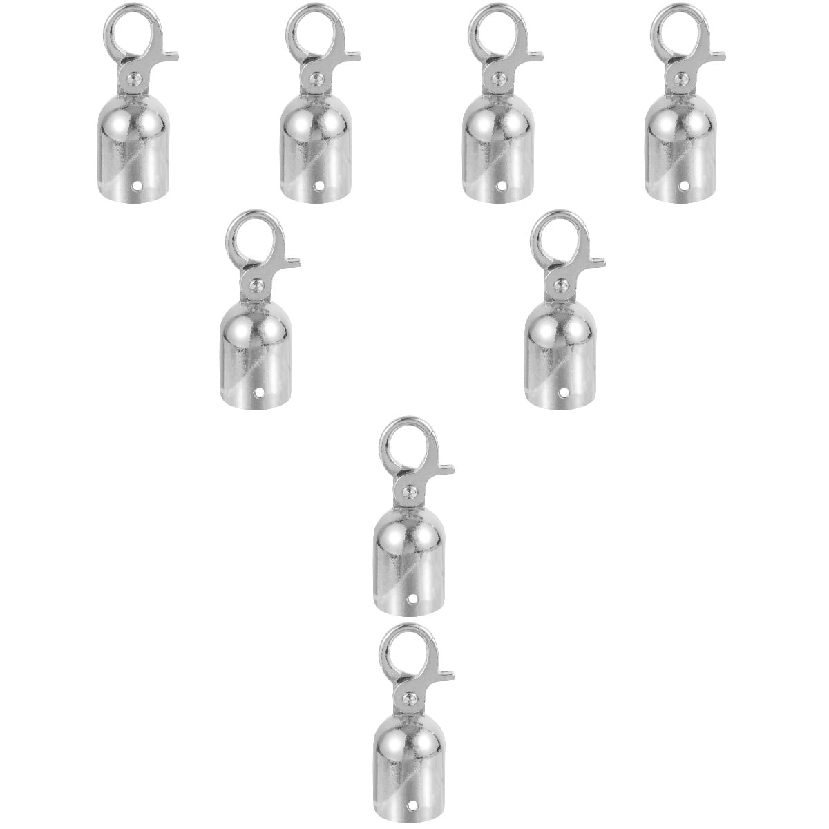 MLINS 8pcs Cord Stopper End Tip Caps Rope End Connector Snap Hook ...