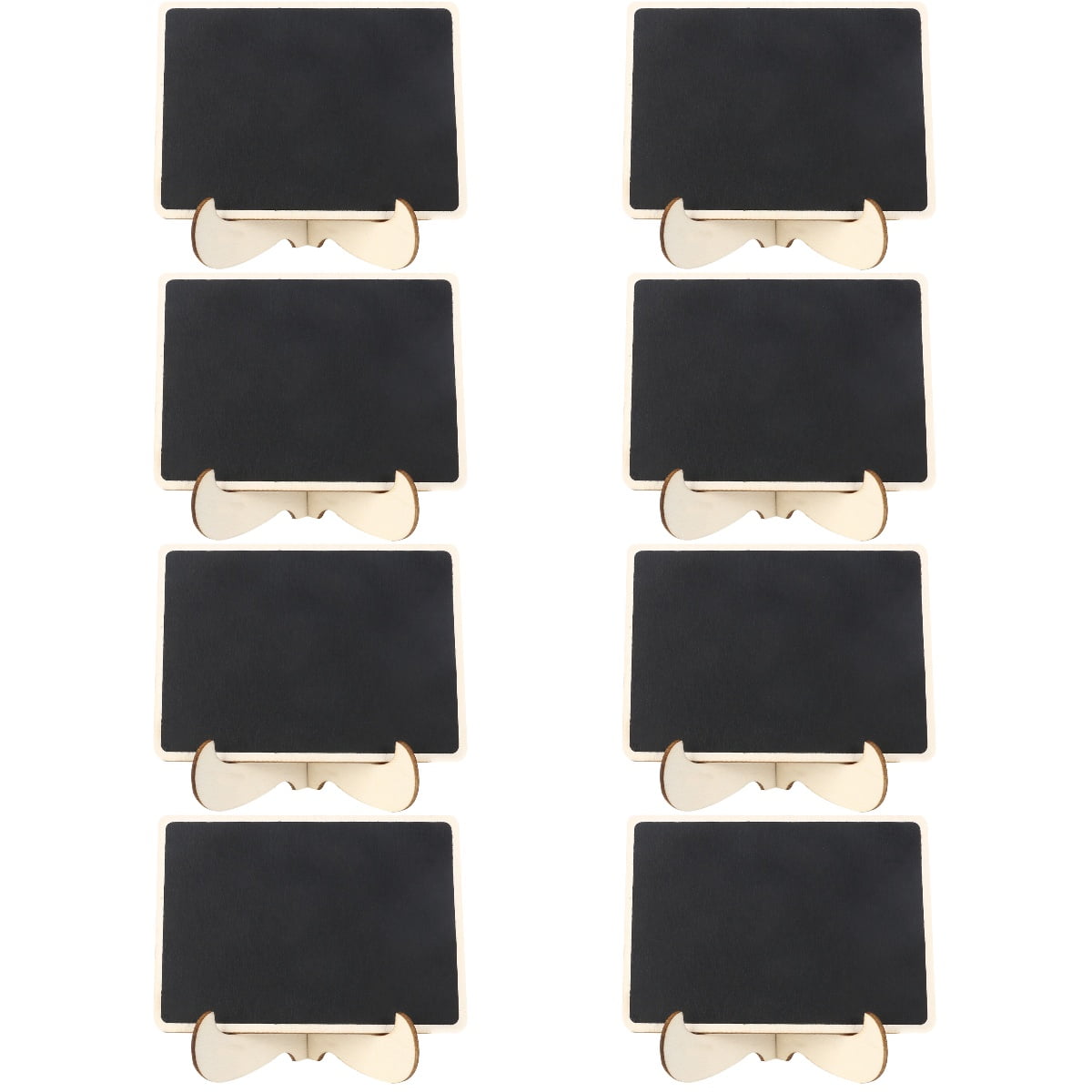 MLINS 8pcs Mini Chalkboard Easel Wooden Miniature Blackboard Sign with ...