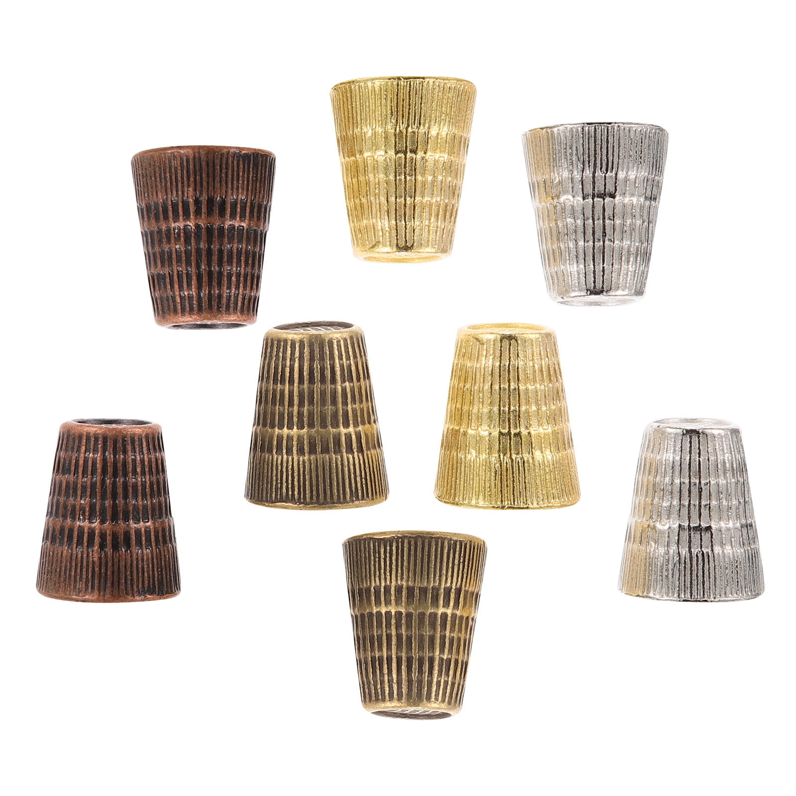 MLINS 8pcs Professional Finger Protector Copper Finger Thimble Small ...