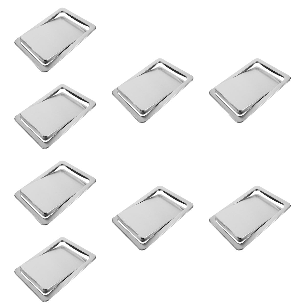 MLINS 8pcs Recessed Counter Top Cover Trash Bin Flap Lid Garbage Can ...