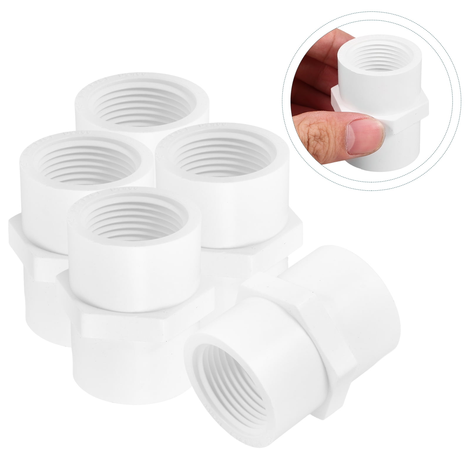 MLINS 8pcs Water Pipe Joint Converter Pvc Pipe Adapter Connector Pvc ...