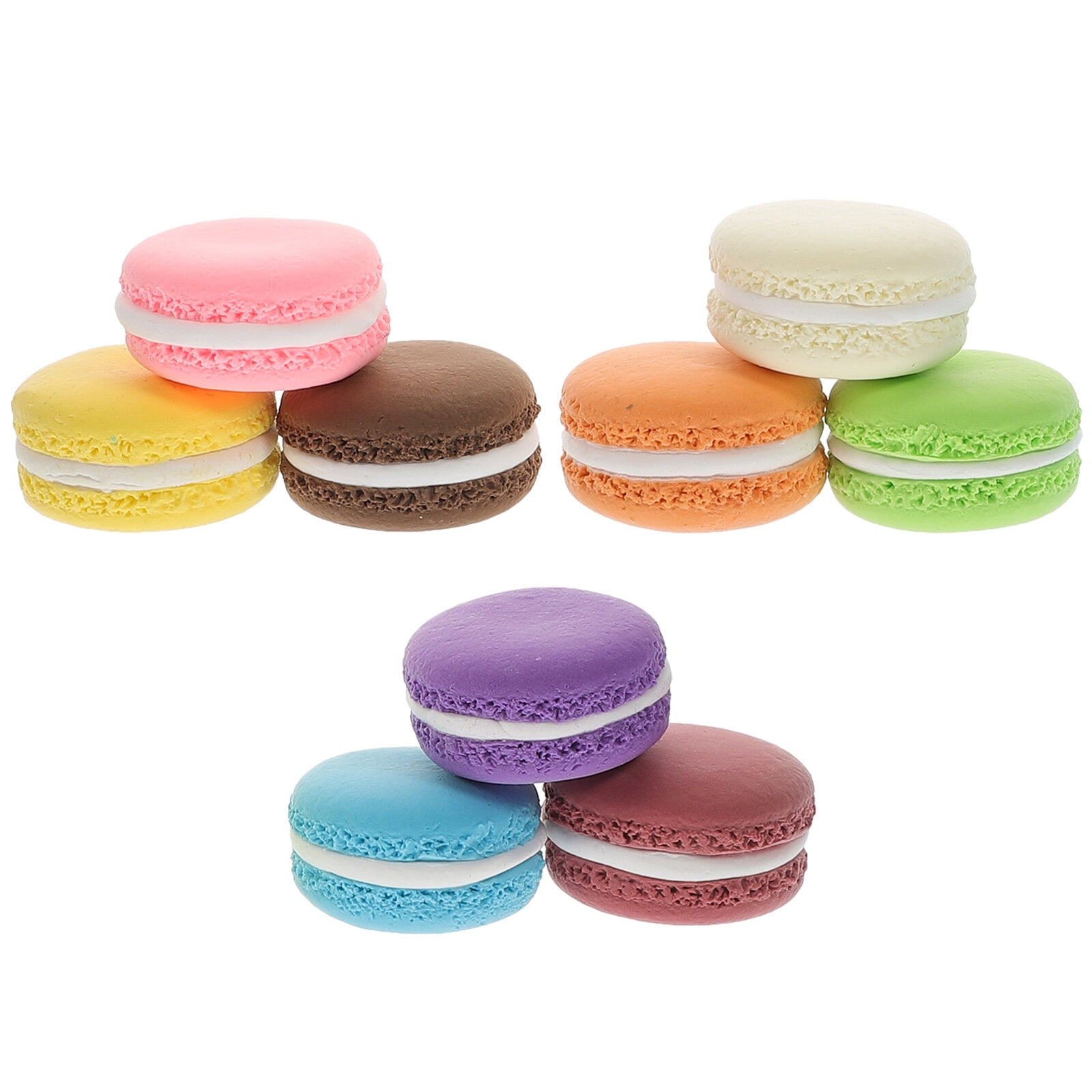 MLINS 9 Pcs 🍔 Bakery Food Toys Macaron Cake Model Photo Prop 4.20X4 ...