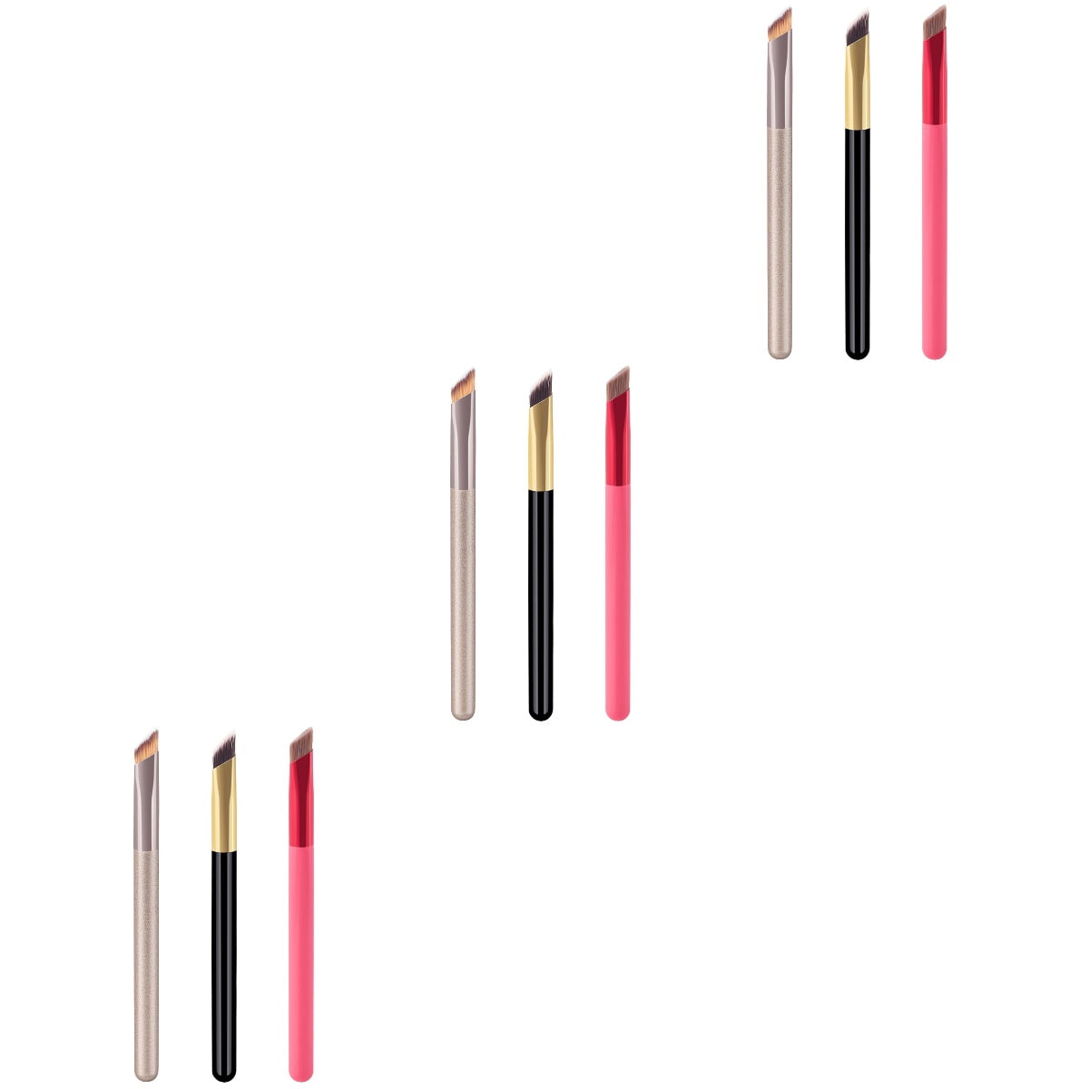 MLINS 9 Pcs Eyebrow Brush Kit Eyebrow Brow Coloring Girl Makeup ...