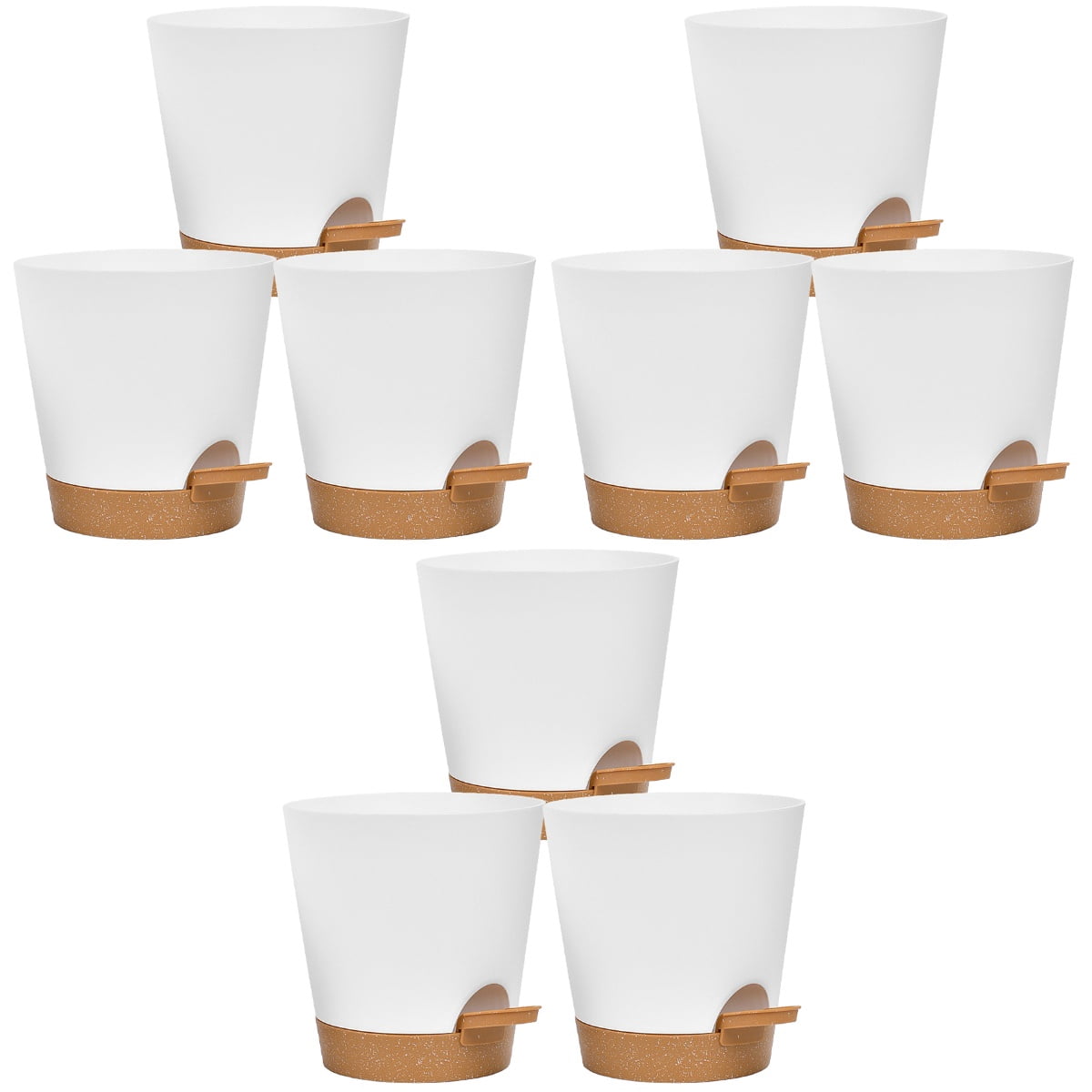 MLINS 9 Pcs Self Watering Planter Automatic Water-absorbing Flower Pot ...