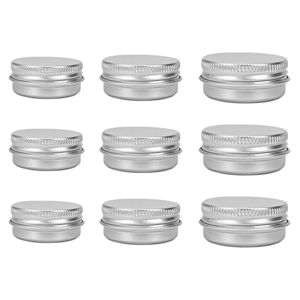 MLINS 9 Pcs Z Palette Round Aluminum Can Aluminum Jars Child 3.8x3.8cm ...