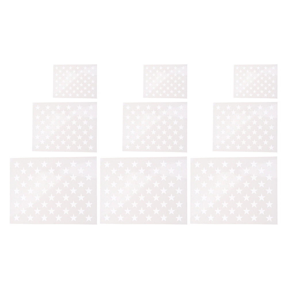 MLINS 9 Sheets Star Template Hollow Star Stencil Painting Projects ...