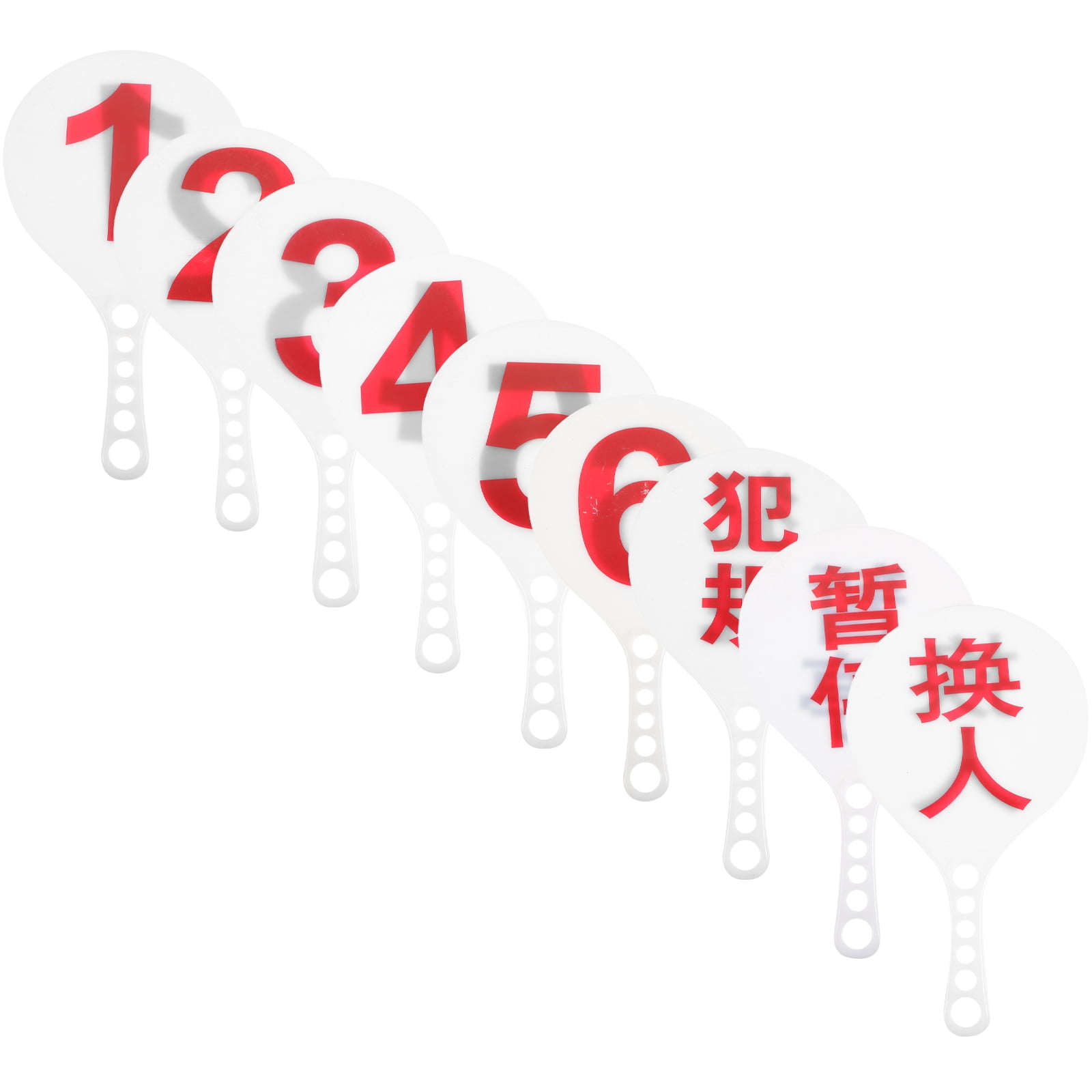 MLINS 9 Sheets Umpire Basketball Referee Boards Match Accessory Cards ...