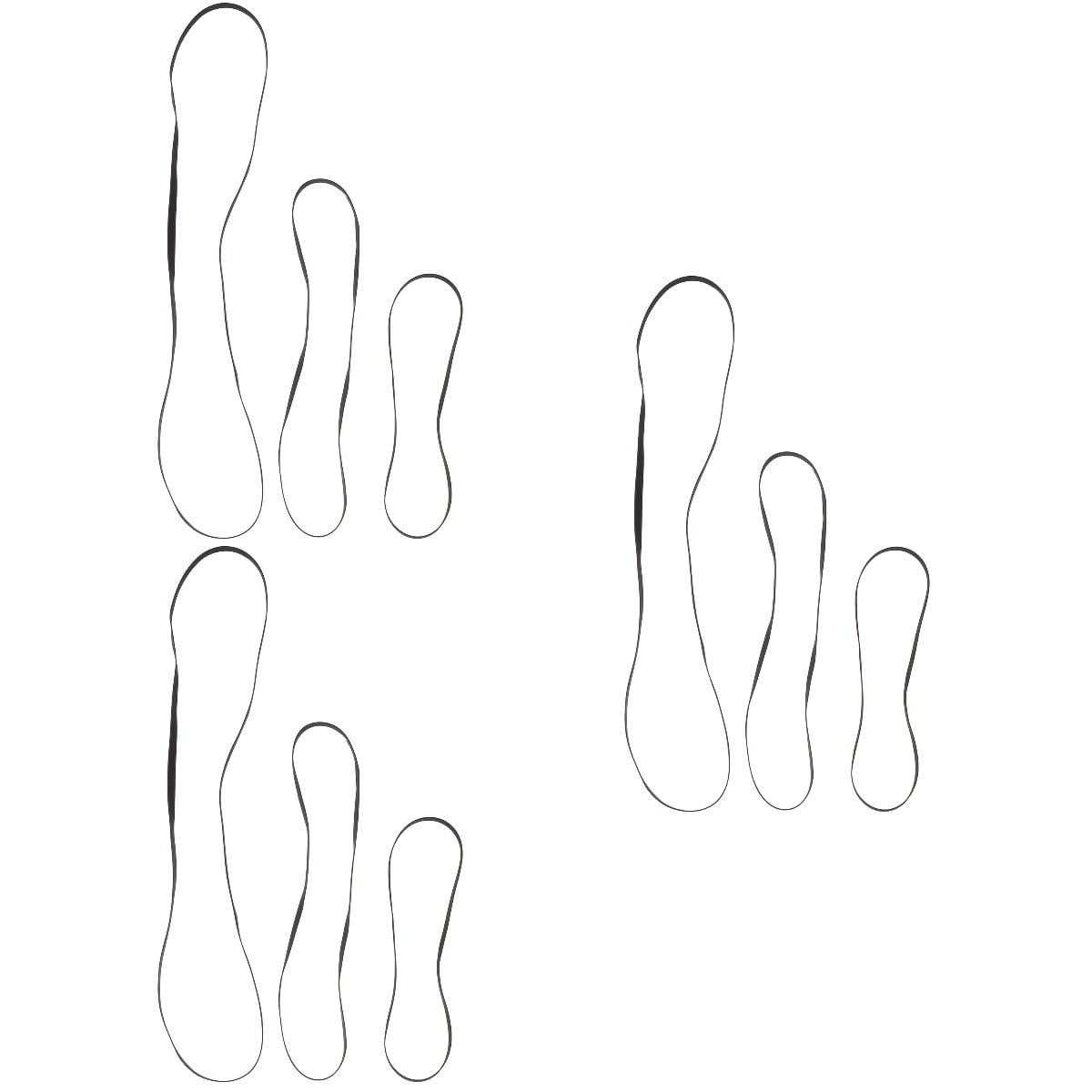 MLINS 9 pcs Machine Recorder Belts Phonograph Belts Belt-Driven ...