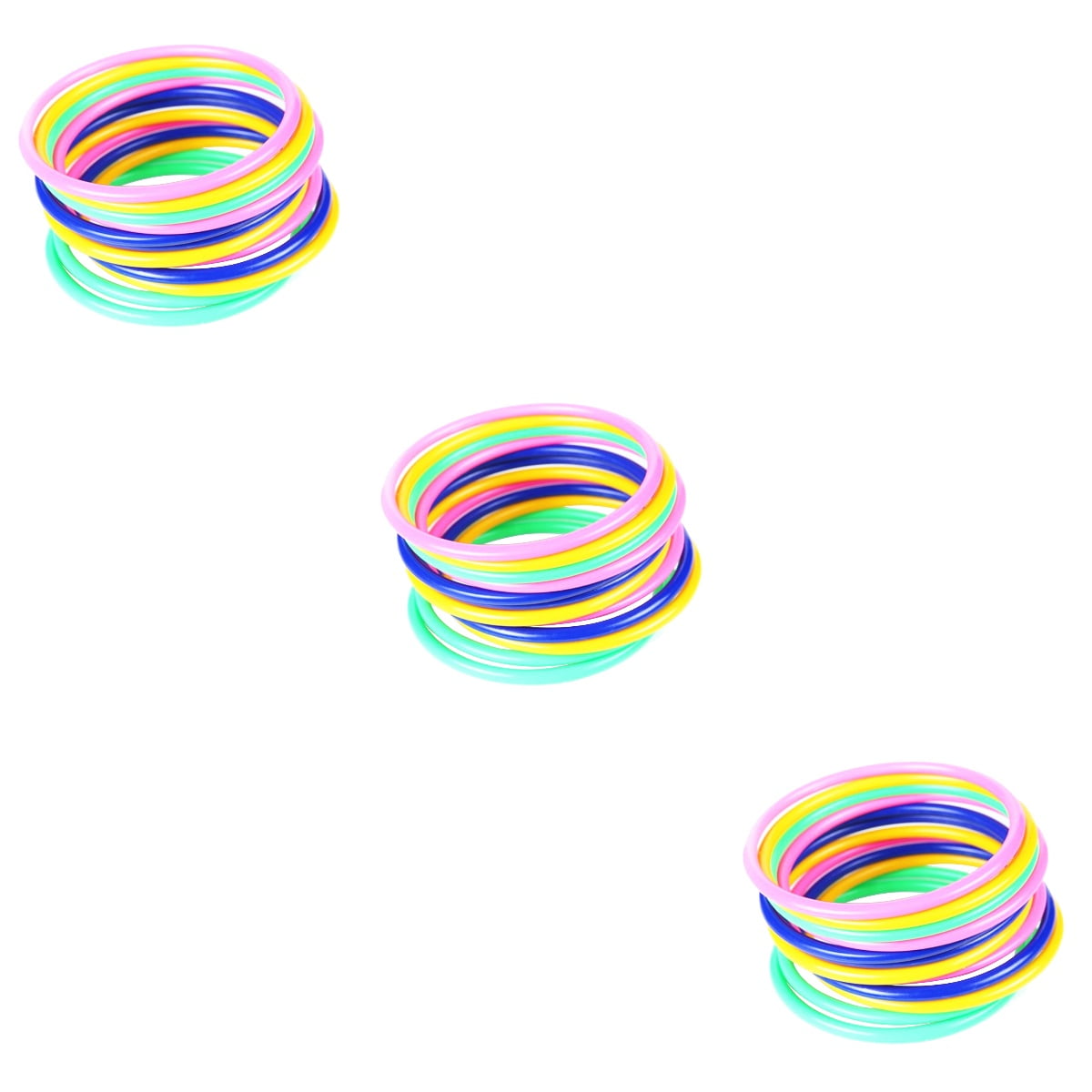 MLINS 90 Pcs Funny Throwing Rings Plastic Ring Toys Children Throwing ...