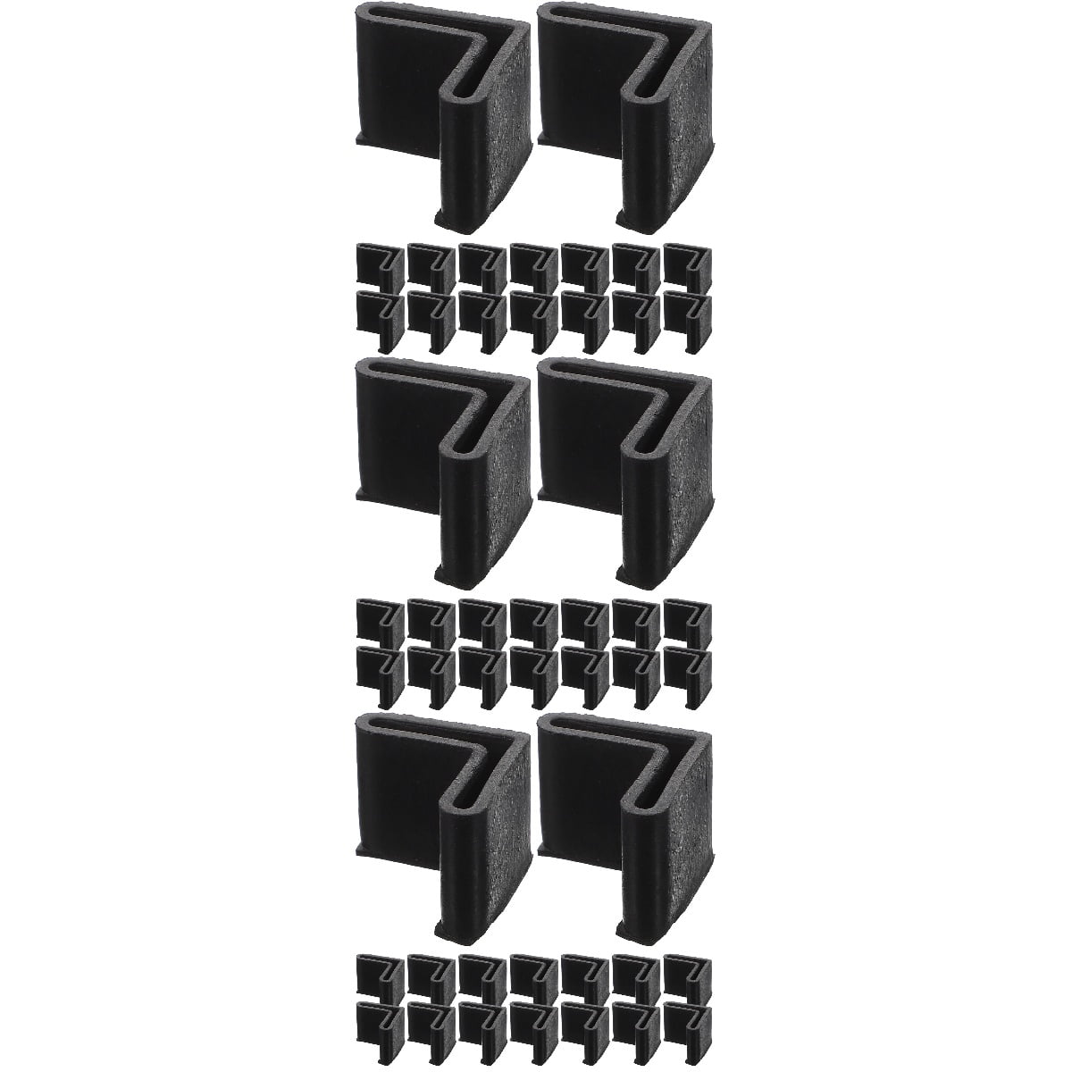 MLINS 90 pcs Desk Leg Protectors Furniture Feet Caps L Shape Angle Pads ...