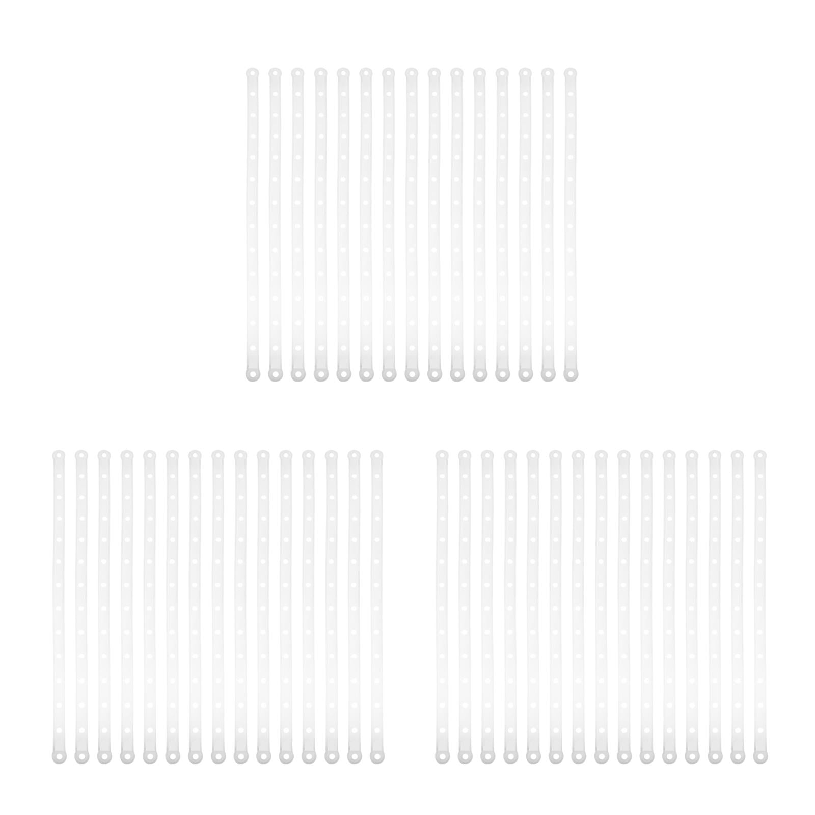 MLINS 90 pcs Plastic Hanger Display Strips Reusable Plastic Hanger ...