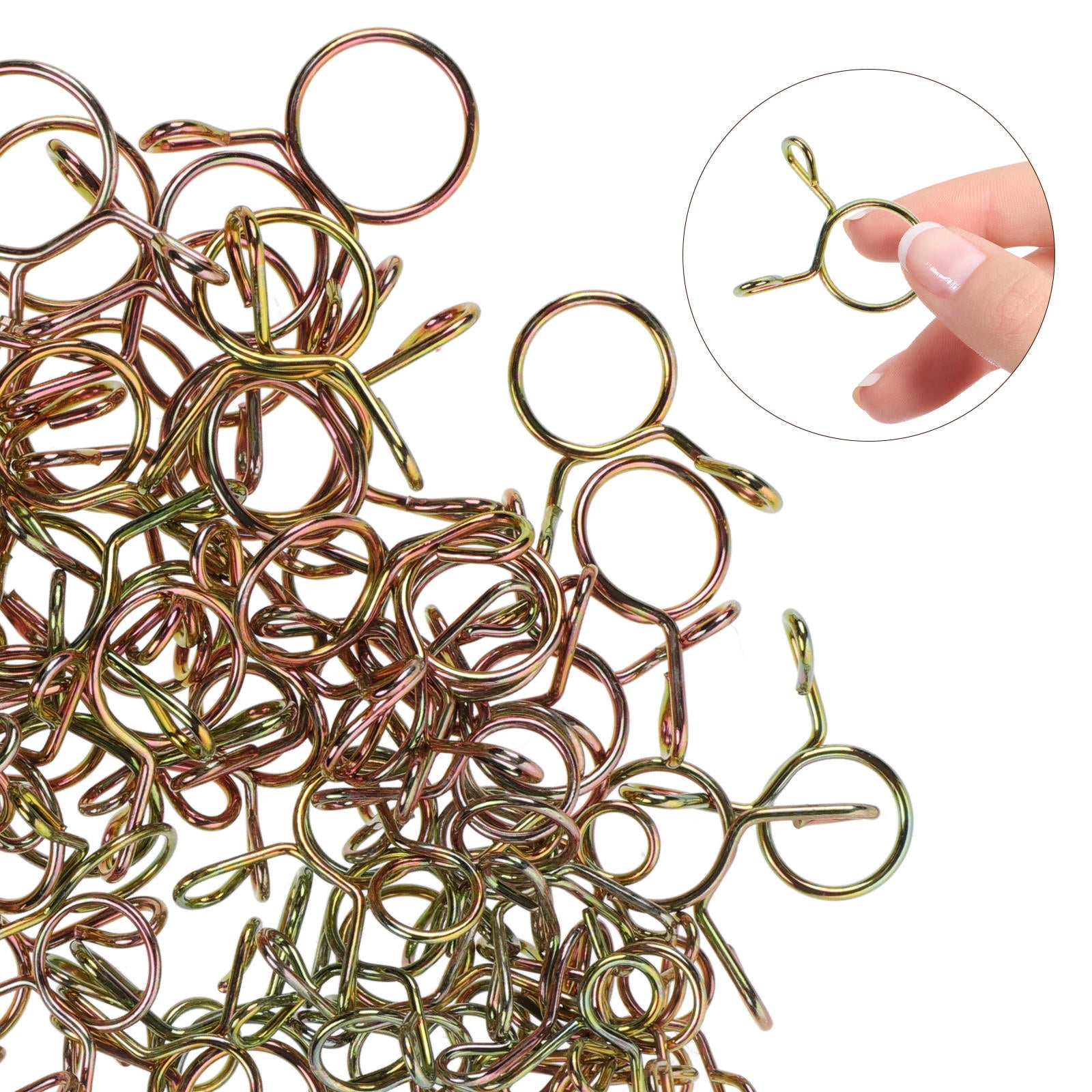 MLINS 90pcs Car Hose Hoops Vehicle Oil Hose Clamp Line Clamps ...