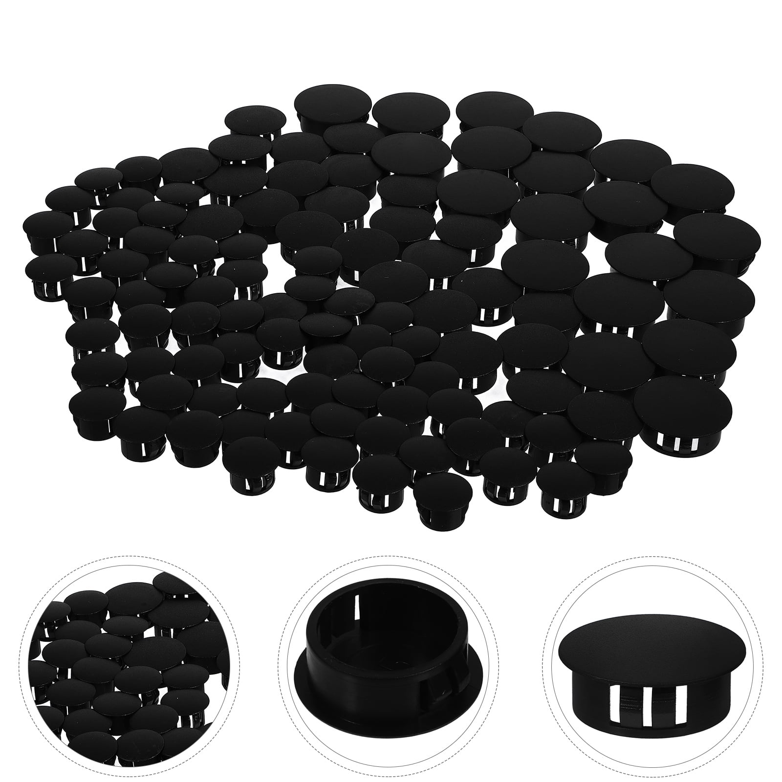 MLINS 90pcs Plastic Hole Plugs Locking Plugs Screw Hole Plugs Covers ...