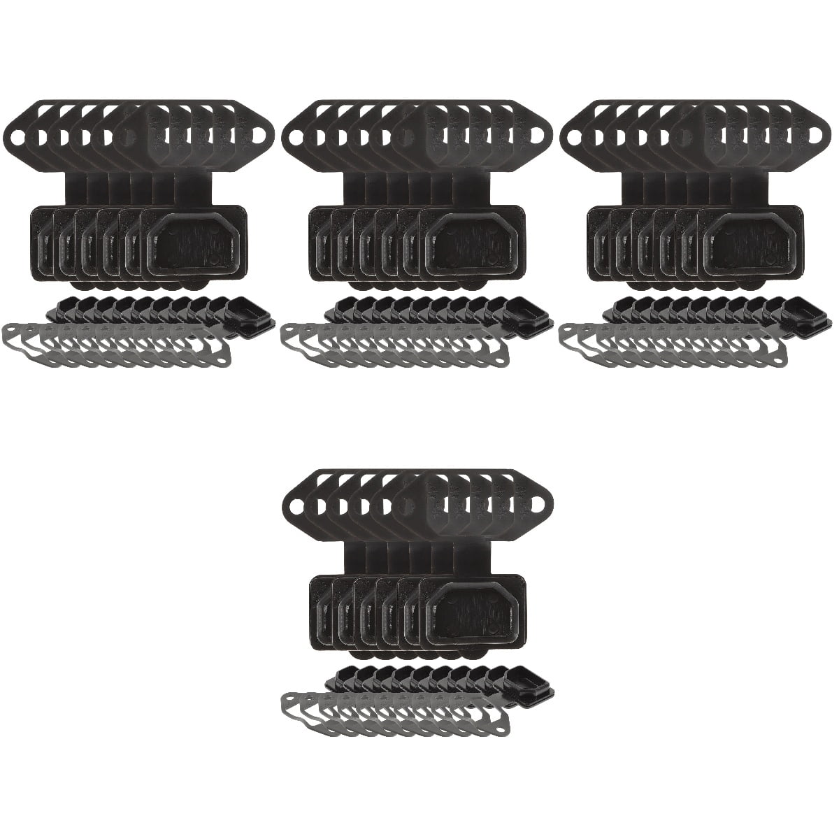 MLINS 96 pcs Plug Covers Electric Car Battery Charging Plug Connector ...