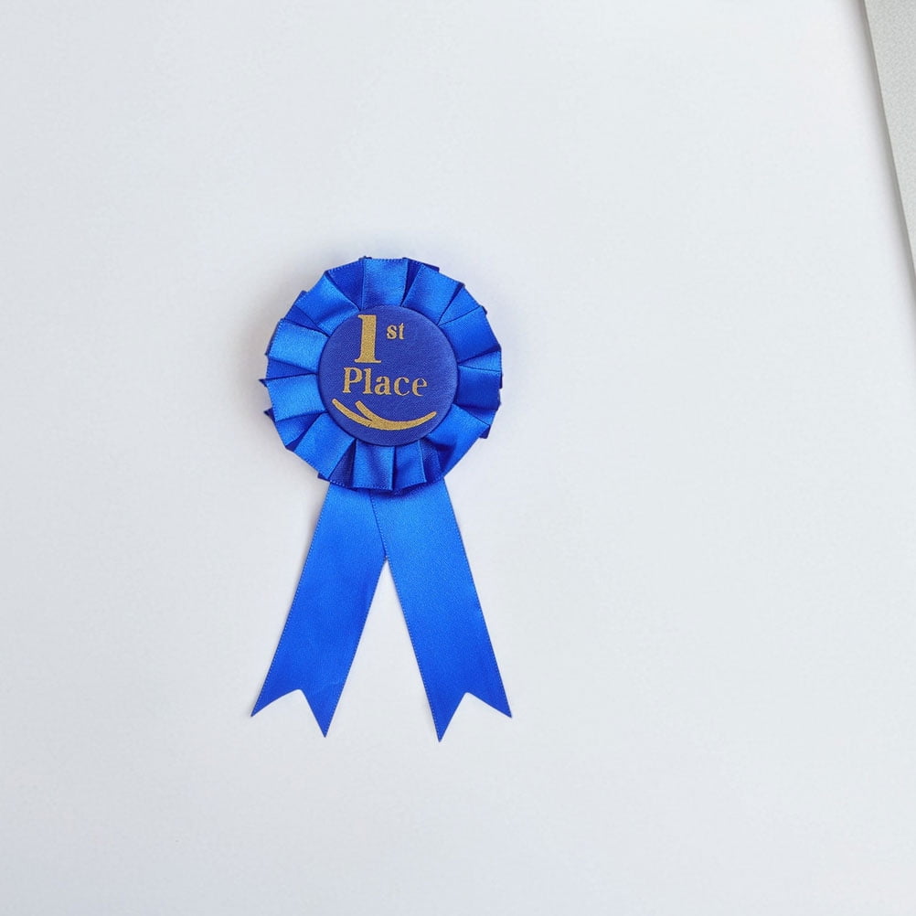 MLINS 9pcs Award Rosette Ribbon Set 1st Satin Badge Medals with Pin ...