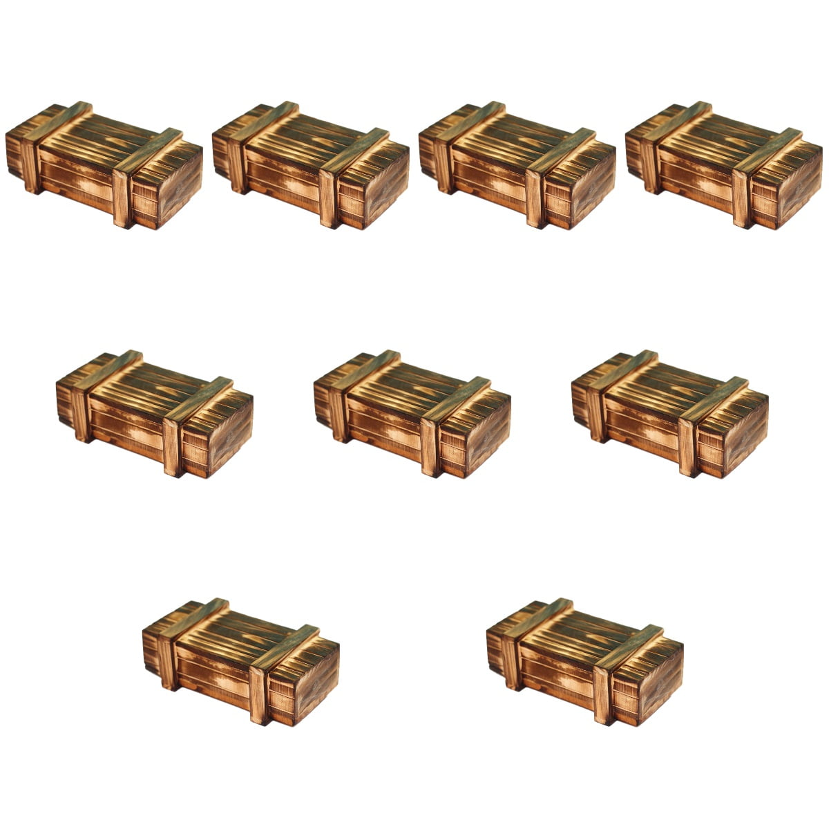 MLINS 9pcs Wooden Puzzle Box Difficult Box Secret Compartment Brain ...