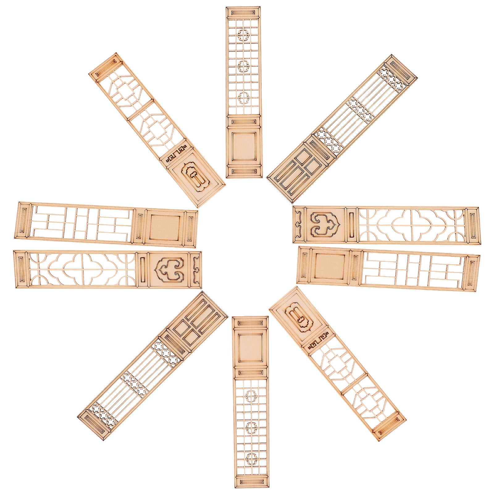 MLINS ABS Miniature Screen Decor for Doll House with Light Brown Color ...