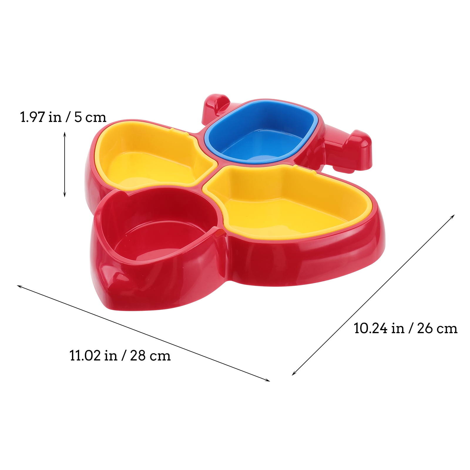 MLINS ABS Plastic Kids Plate Lovely Airplane Shaped Food Feeding ...