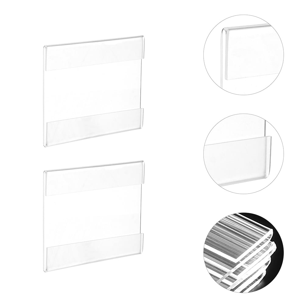DINHEAROM Shelf Clip Label Holder Price Tag Holders Acrylic Assorted ...