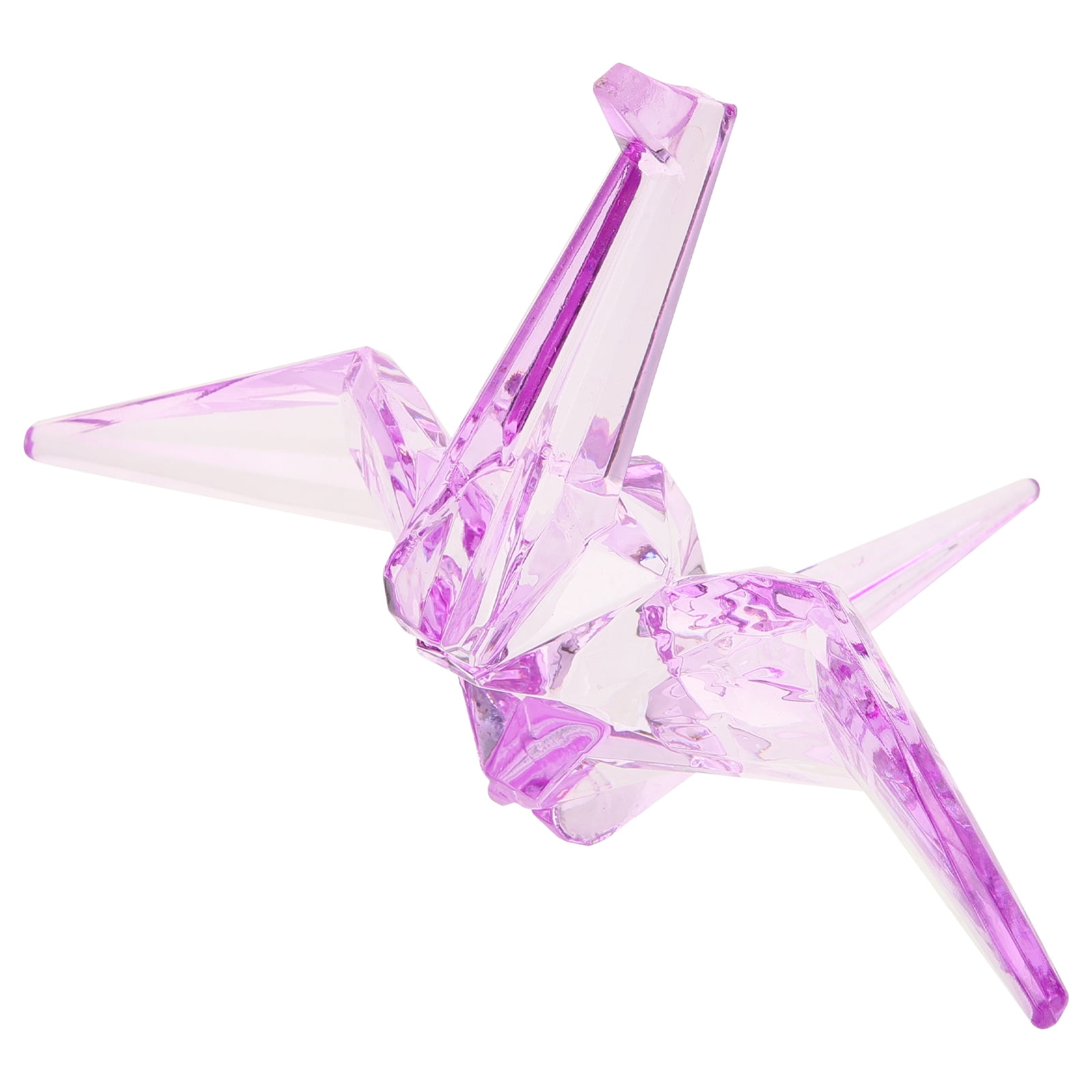 MLINS Acrylic Purple Origami Crane Decoration for and Gifts Perfect for ...