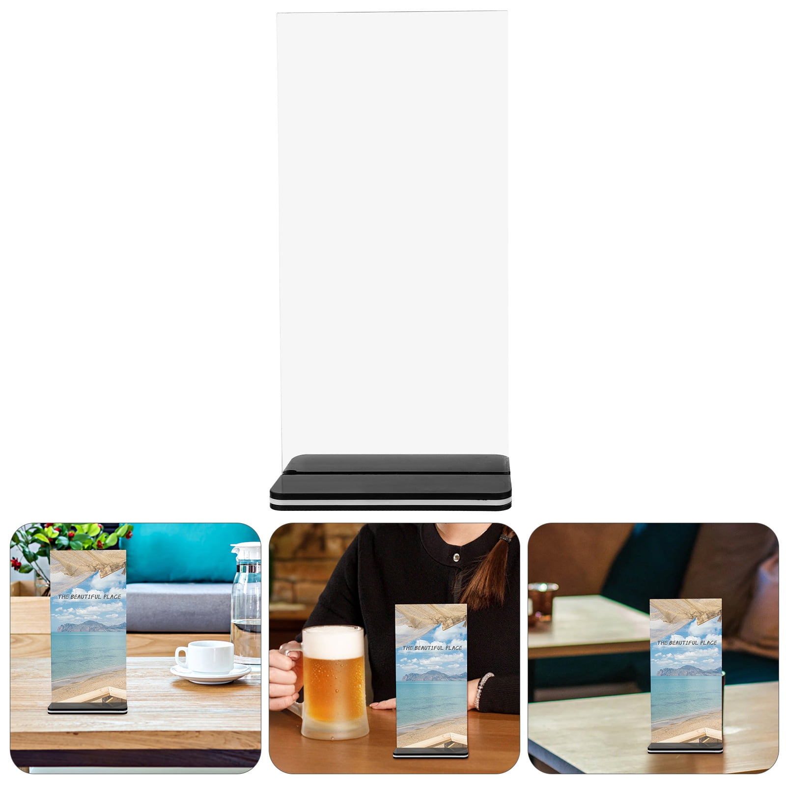 MLINS Acrylic Sign Holder Acrylic Price Display Stand Supermarket Price ...