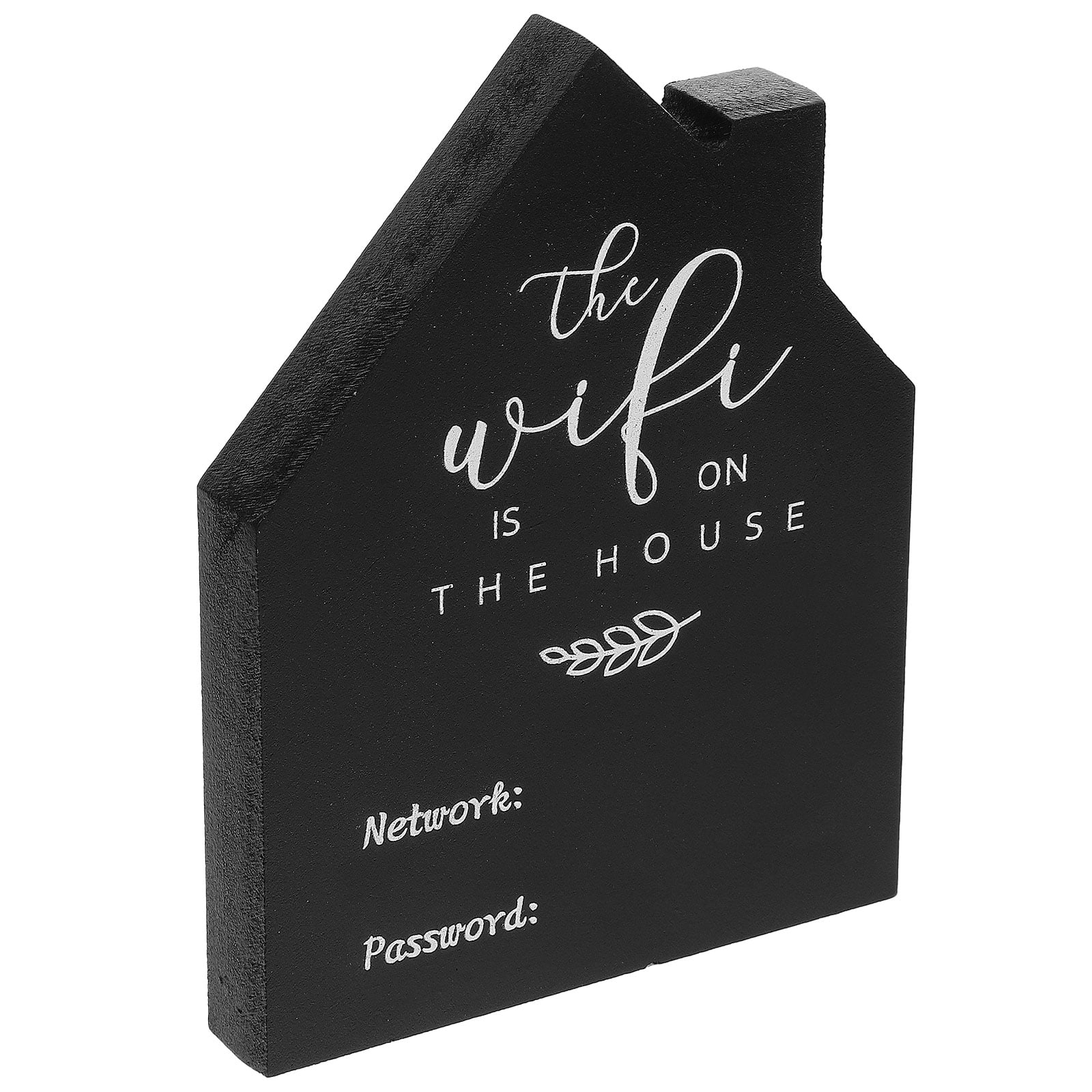 MLINS Acrylic WiFi Password Sign for Home or Office Decor Black ...
