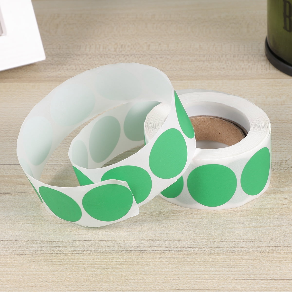 MLINS Adhesive Stickers for Gifts and Decoration Green Paper Labels ...