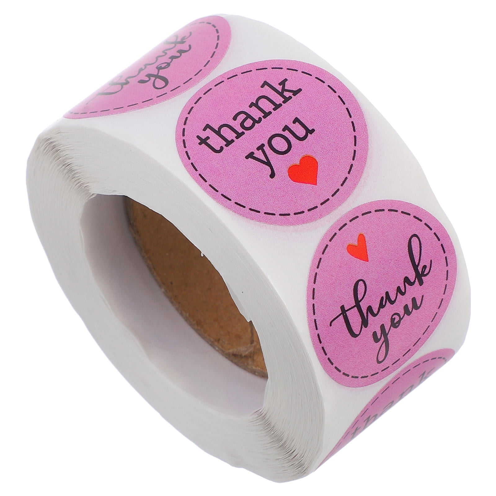 MLINS Adhesive Thank You Stickers Roll Round Thank You Stickers For ...
